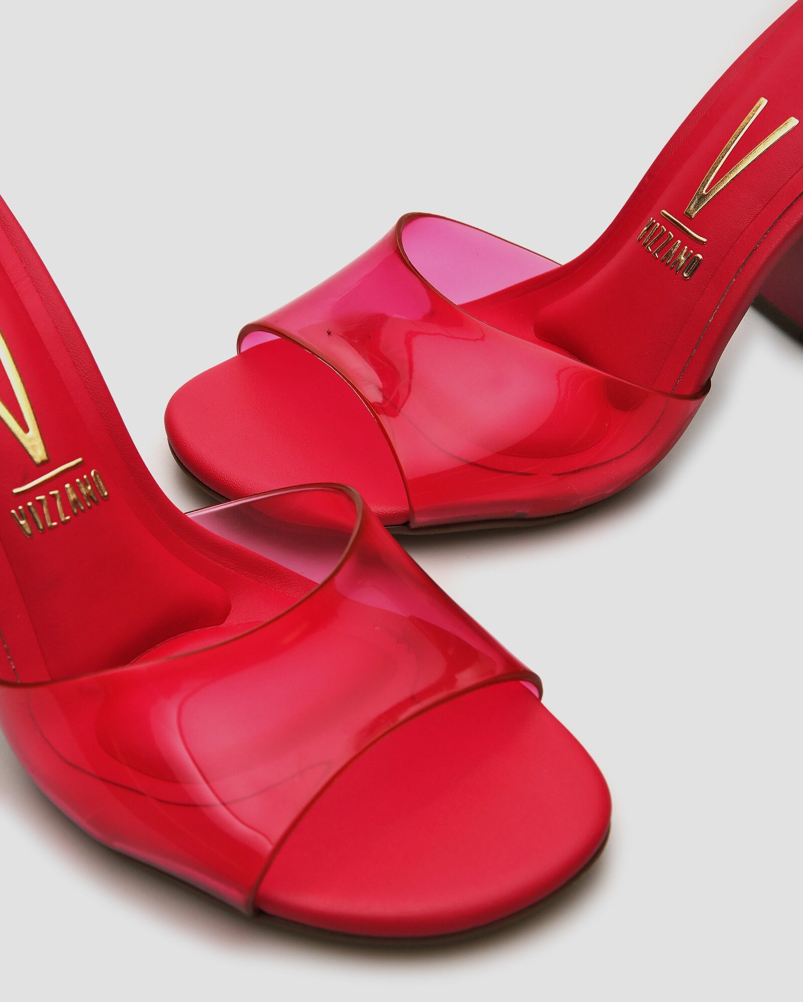 Riachuelo | Tamanco salto alto robusto rosa | Vizzano