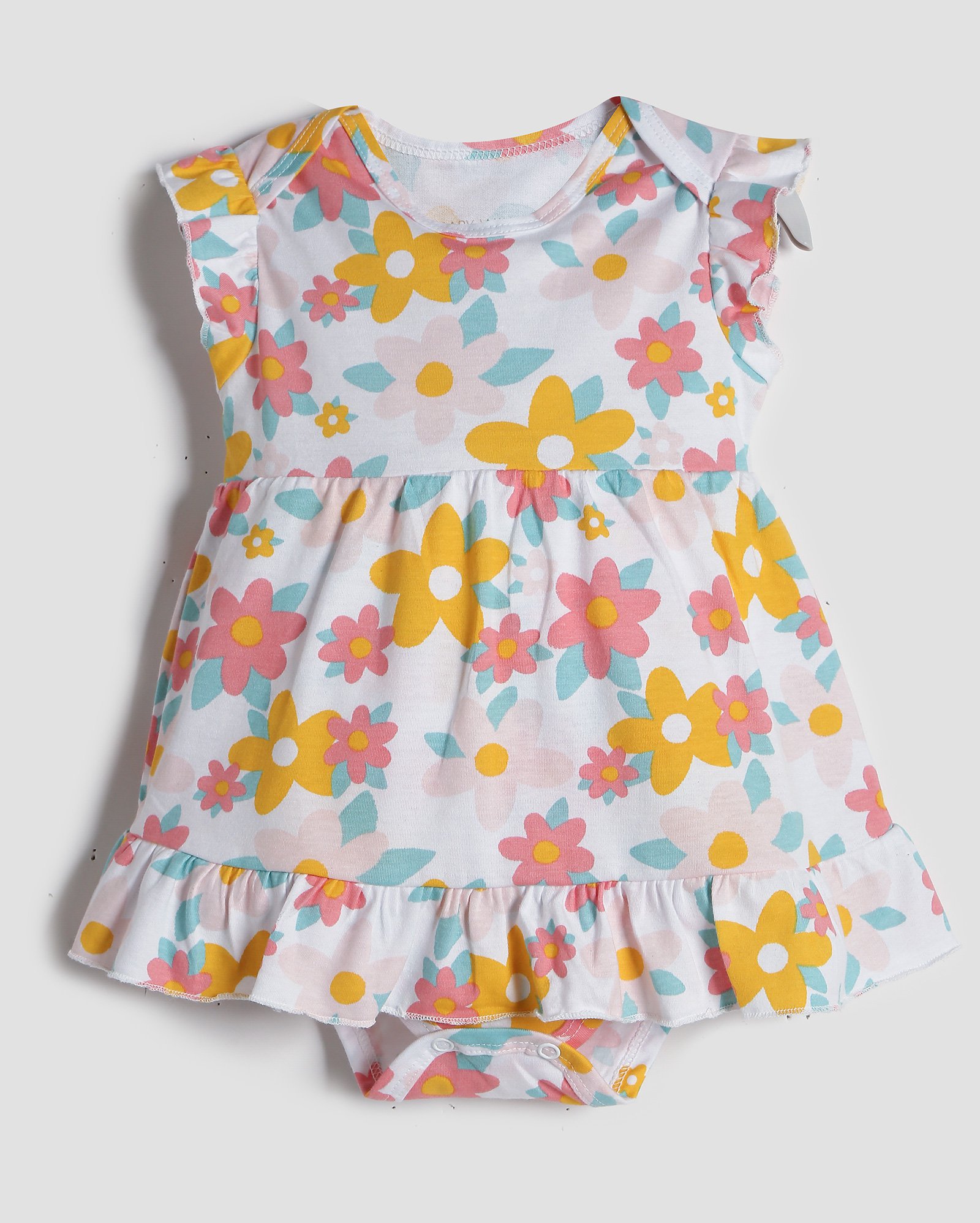 Riachuelo | Vestido body bebê floral branco | Baby Way by Riachuelo