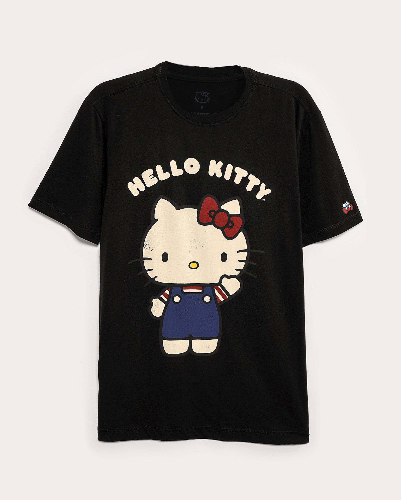 Riachuelo | Camiseta regular Hello Kitty preta | FANLAB