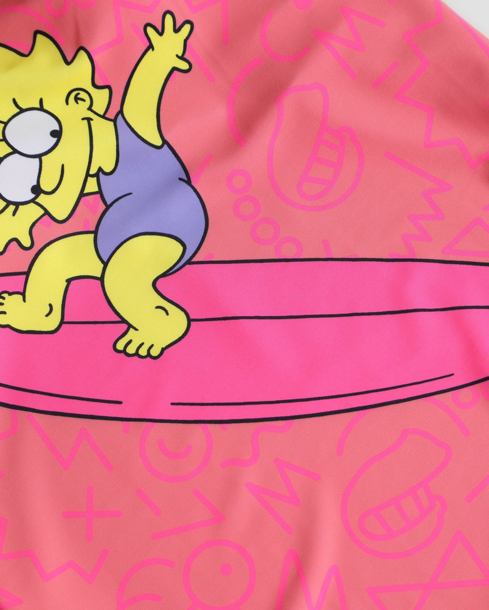Riachuelo | Maiô juvenil neon Lisa surfisa rosa | Fox The Simpsons