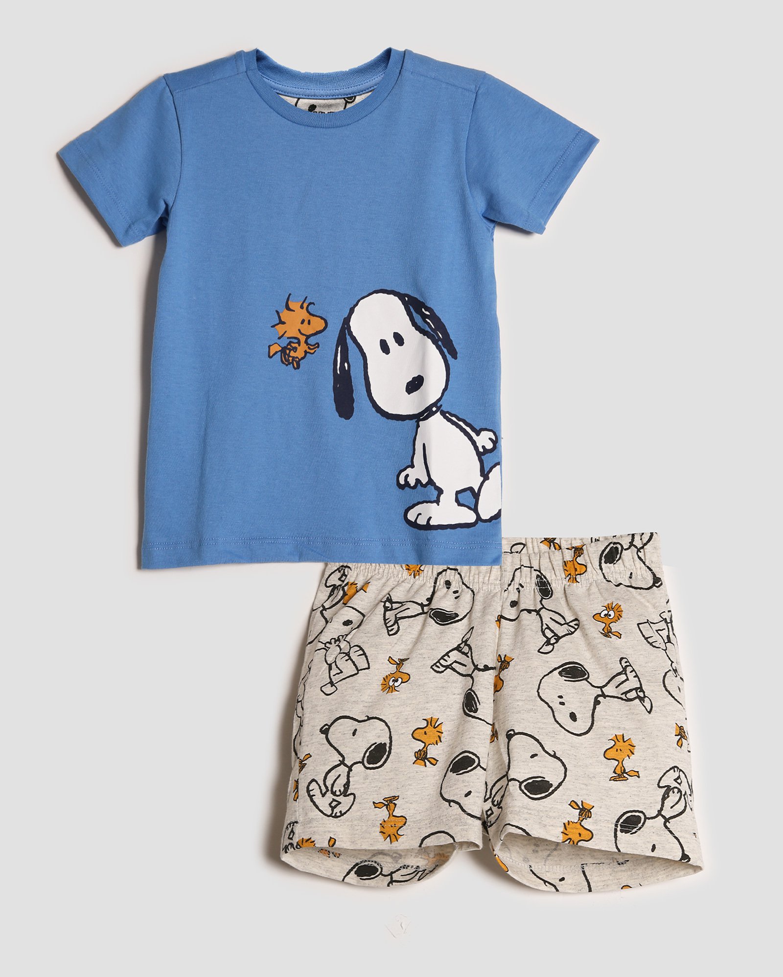 Riachuelo | Pijama curto infantil Snoopy azul | Peanuts