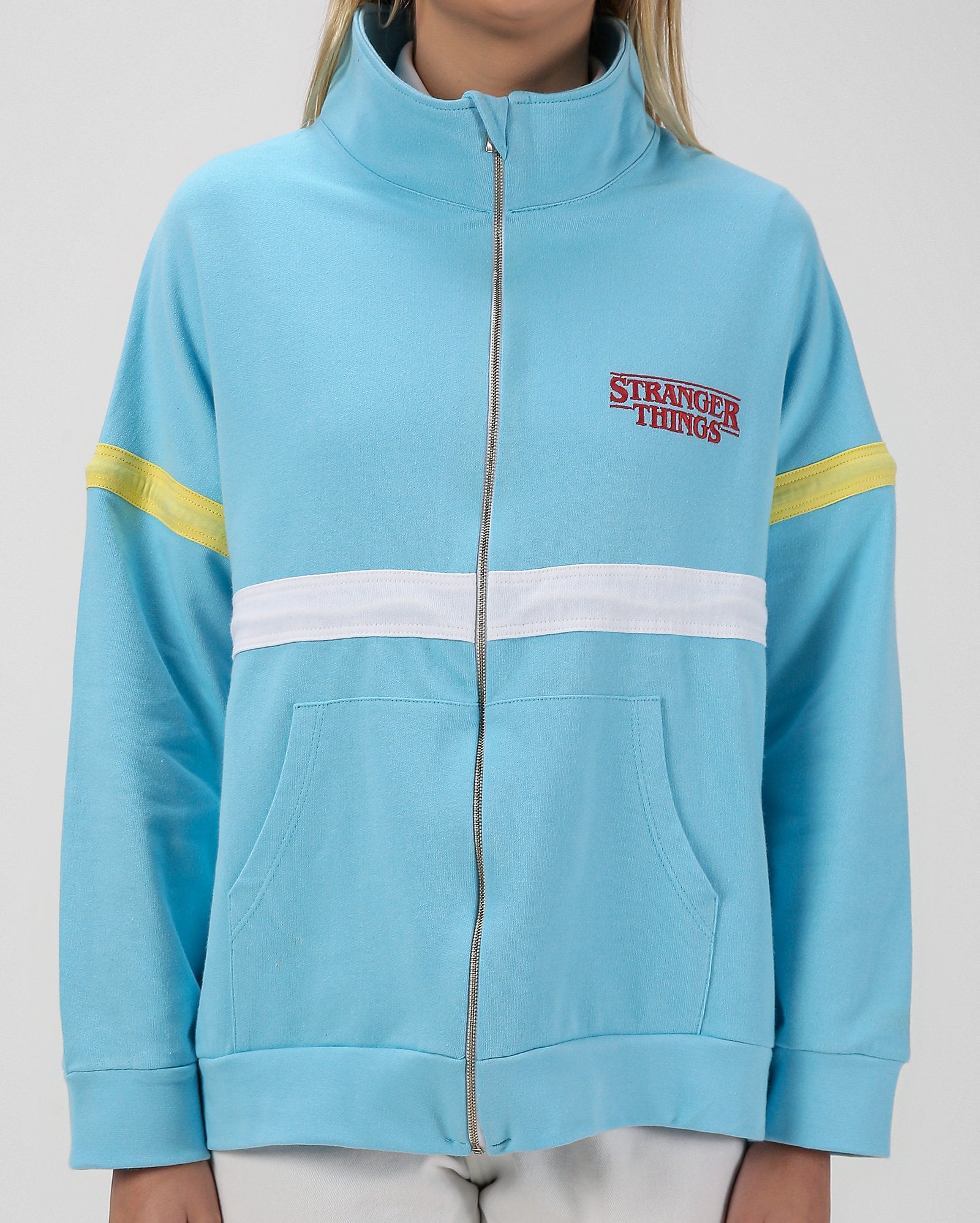 Riachuelo | Jaqueta de moletom feminina Stranger Things azul | Netflix
