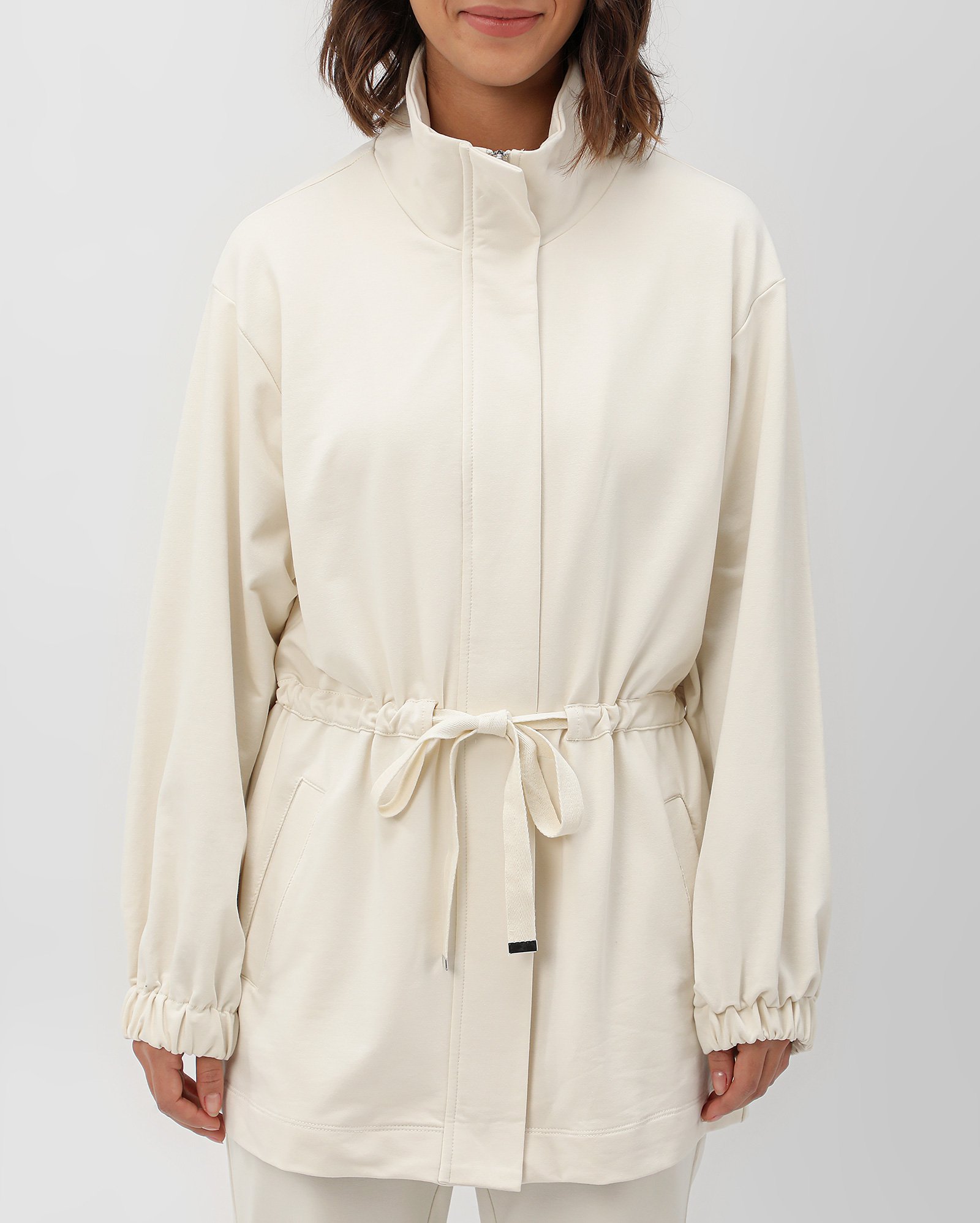 Riachuelo | Jaqueta parka de moletom feminina off-white | AK by Riachuelo