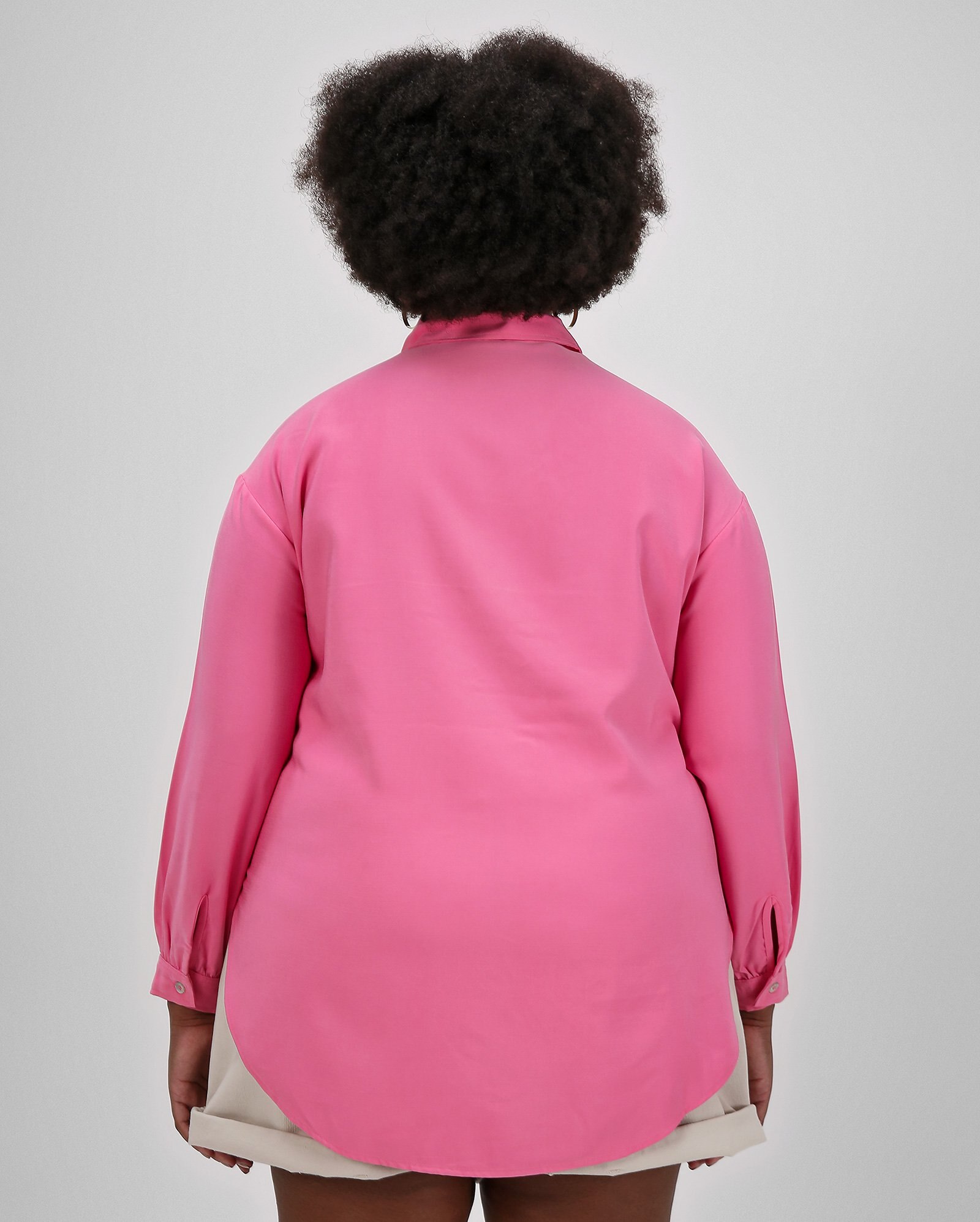 Riachuelo | Camisa plus size feminina rosa | Filipa by Riachuelo