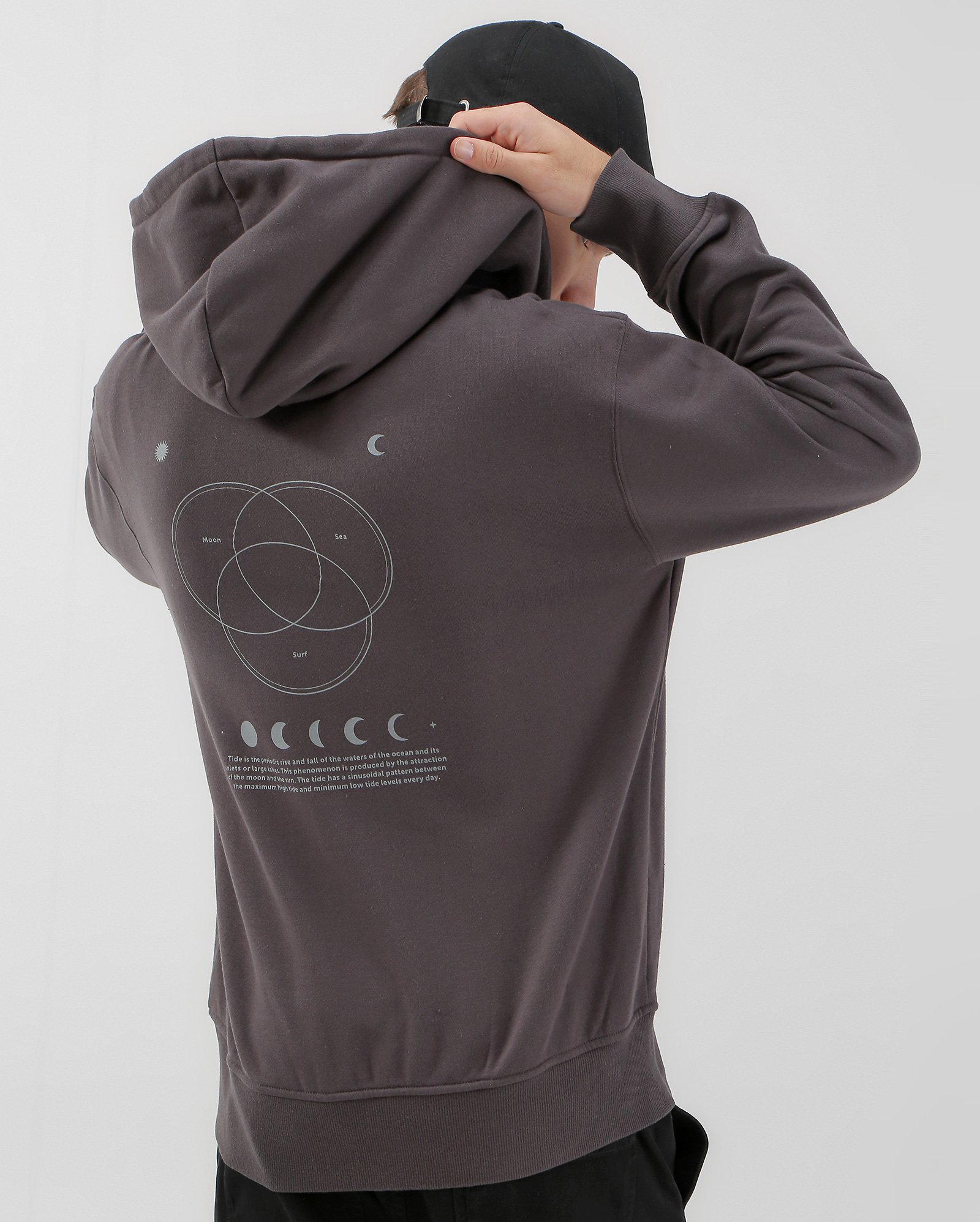 Riachuelo | Blusa de moletom masculina fases da lua cinza | Pool by Riachuelo