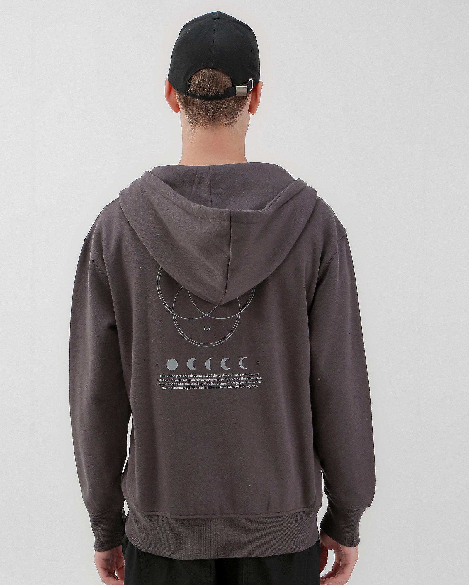 Riachuelo | Blusa de moletom masculina fases da lua cinza | Pool by Riachuelo