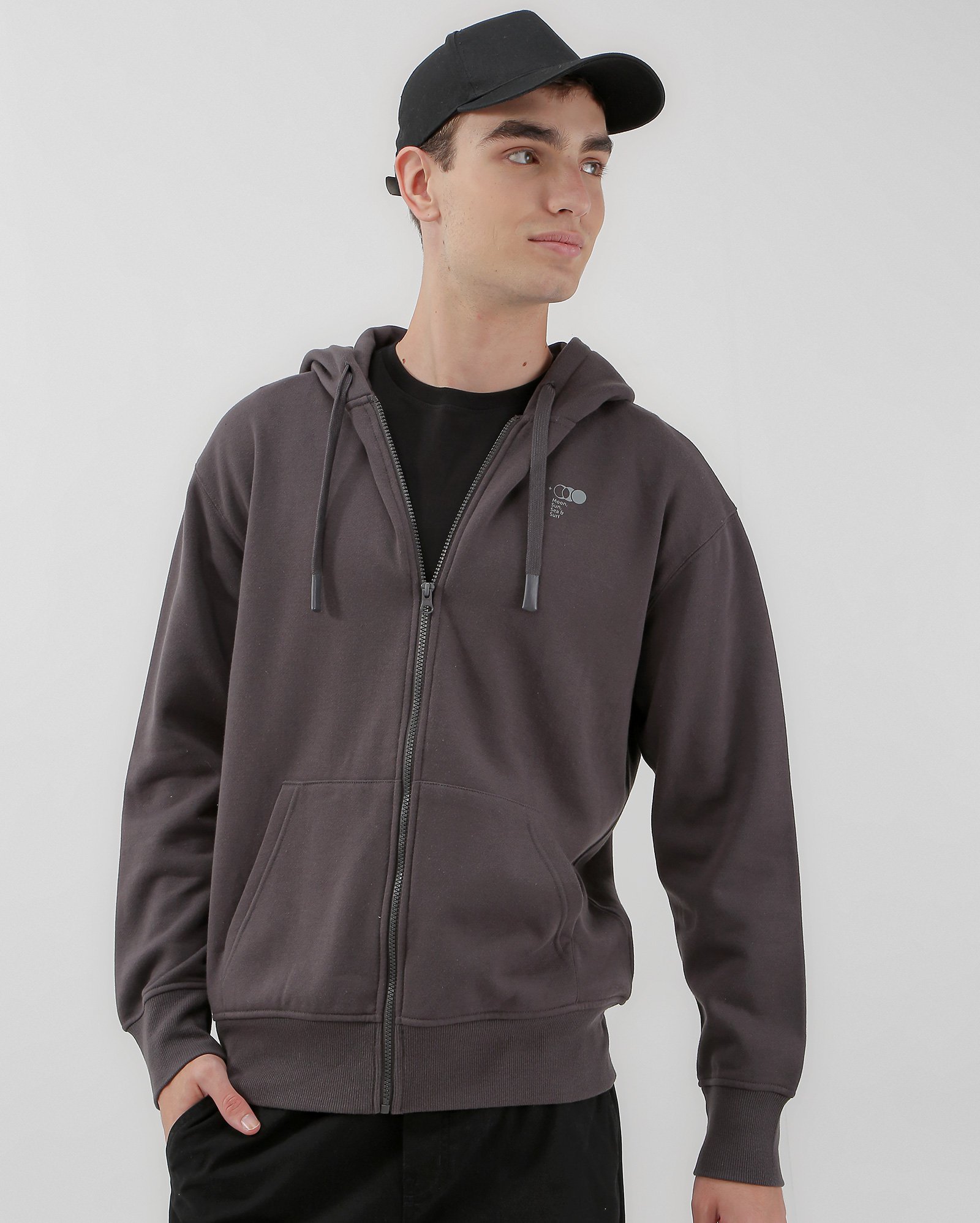 Riachuelo | Blusa de moletom masculina fases da lua cinza | Pool by Riachuelo