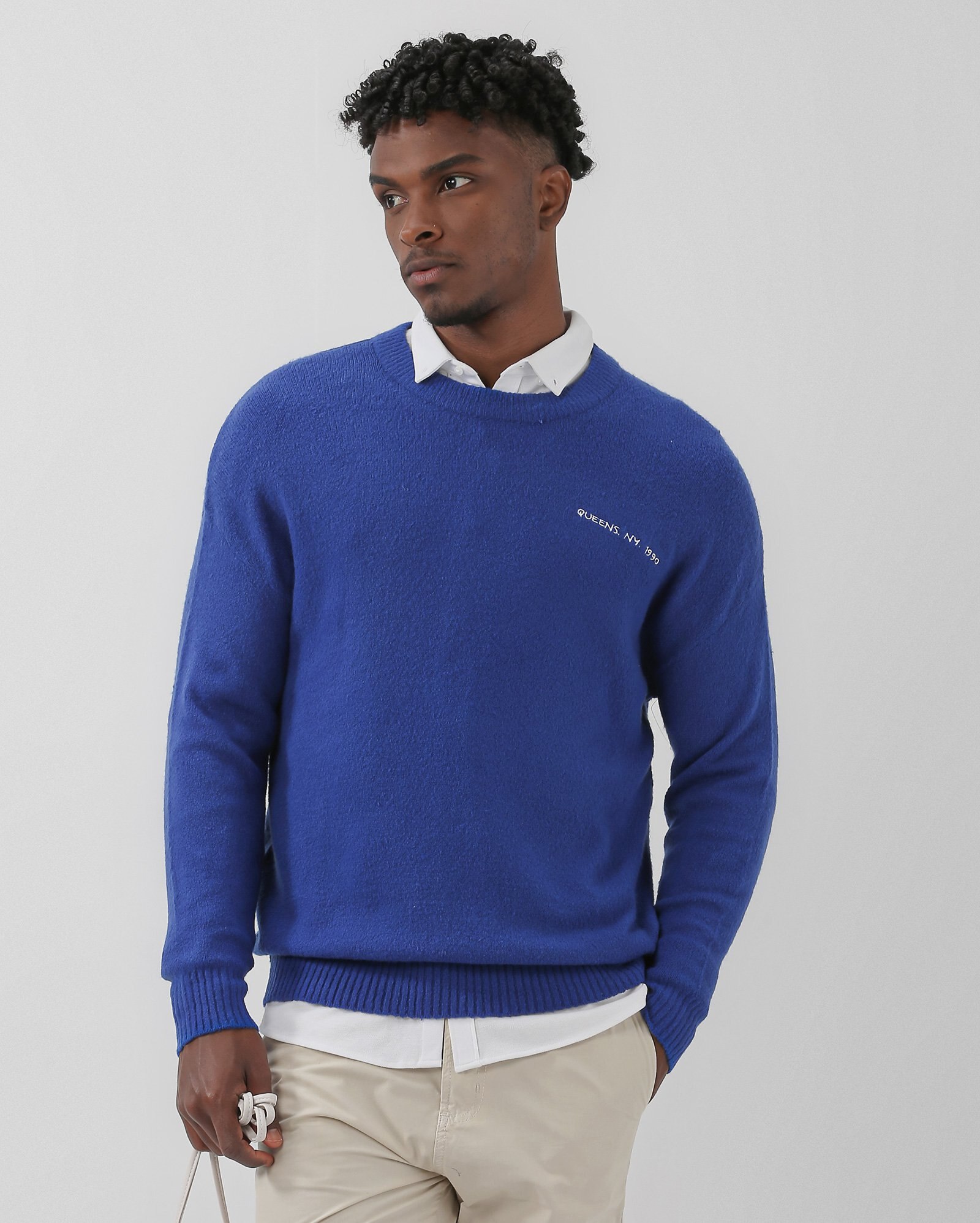 Riachuelo | Suéter masculino regular New York - Azul | Pool