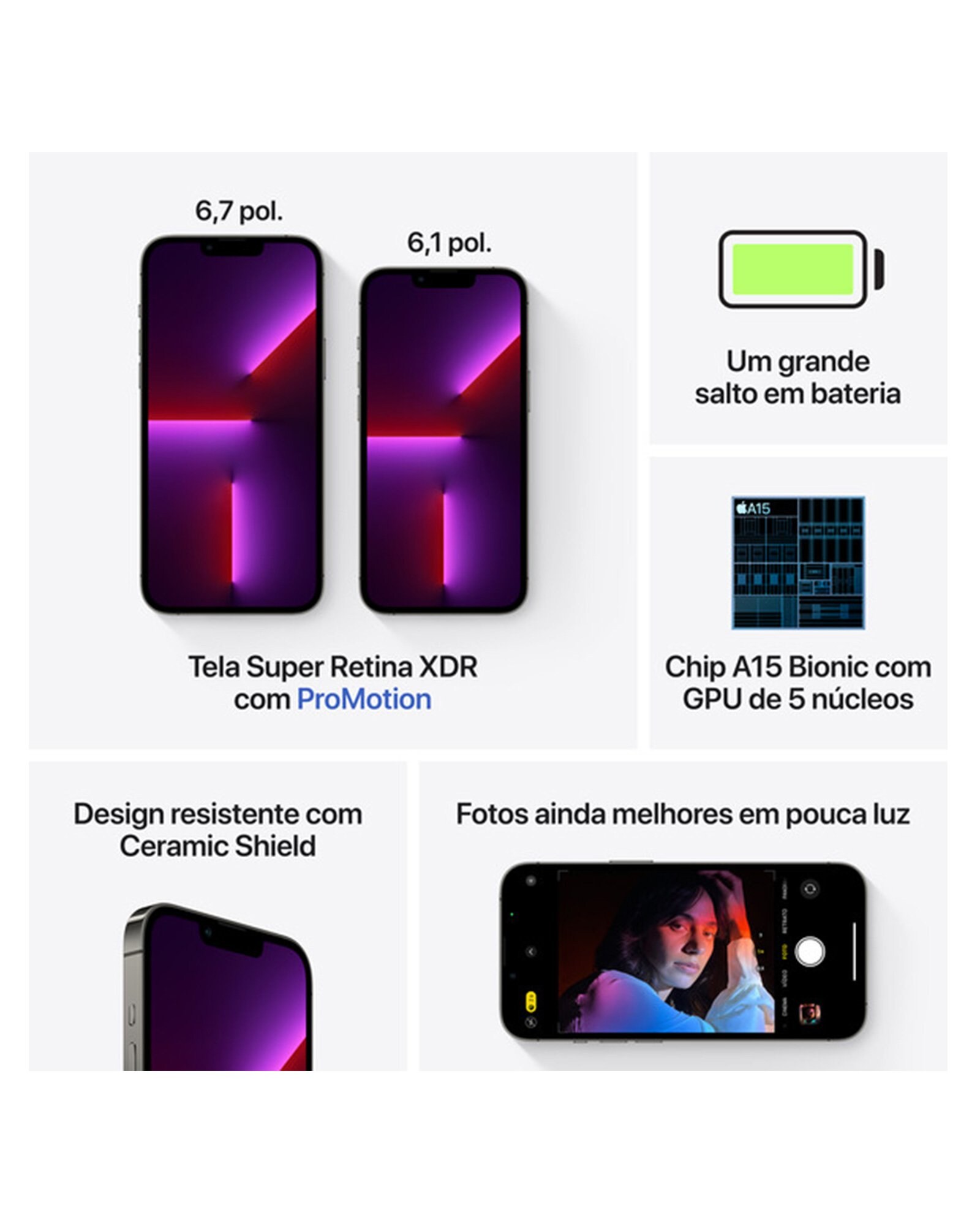 Riachuelo | iPhone 13 Pro IOS 512GB 5G grafite | Apple