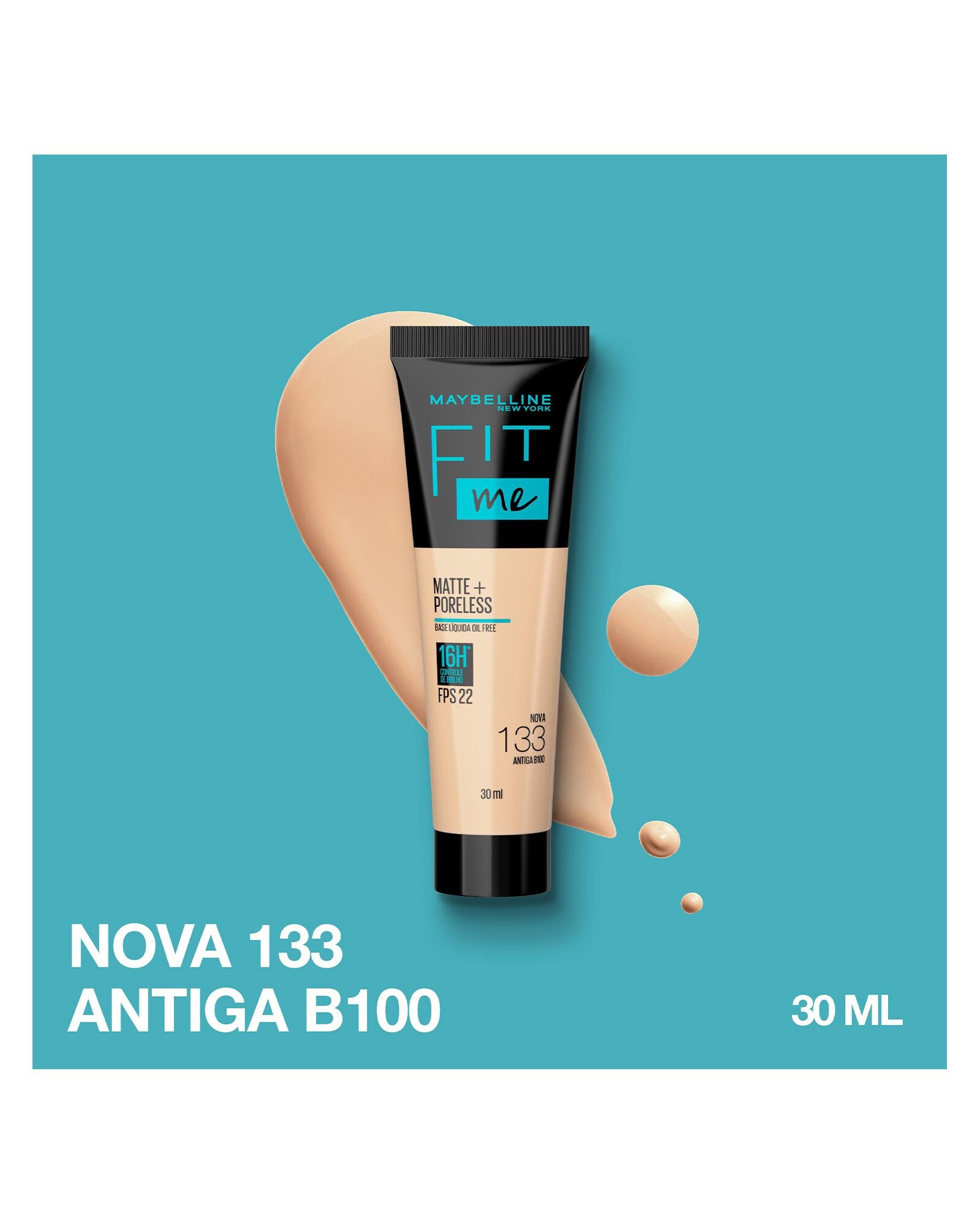 Riachuelo | Base líquida Fit Me Matte cor 133 | Maybelline
