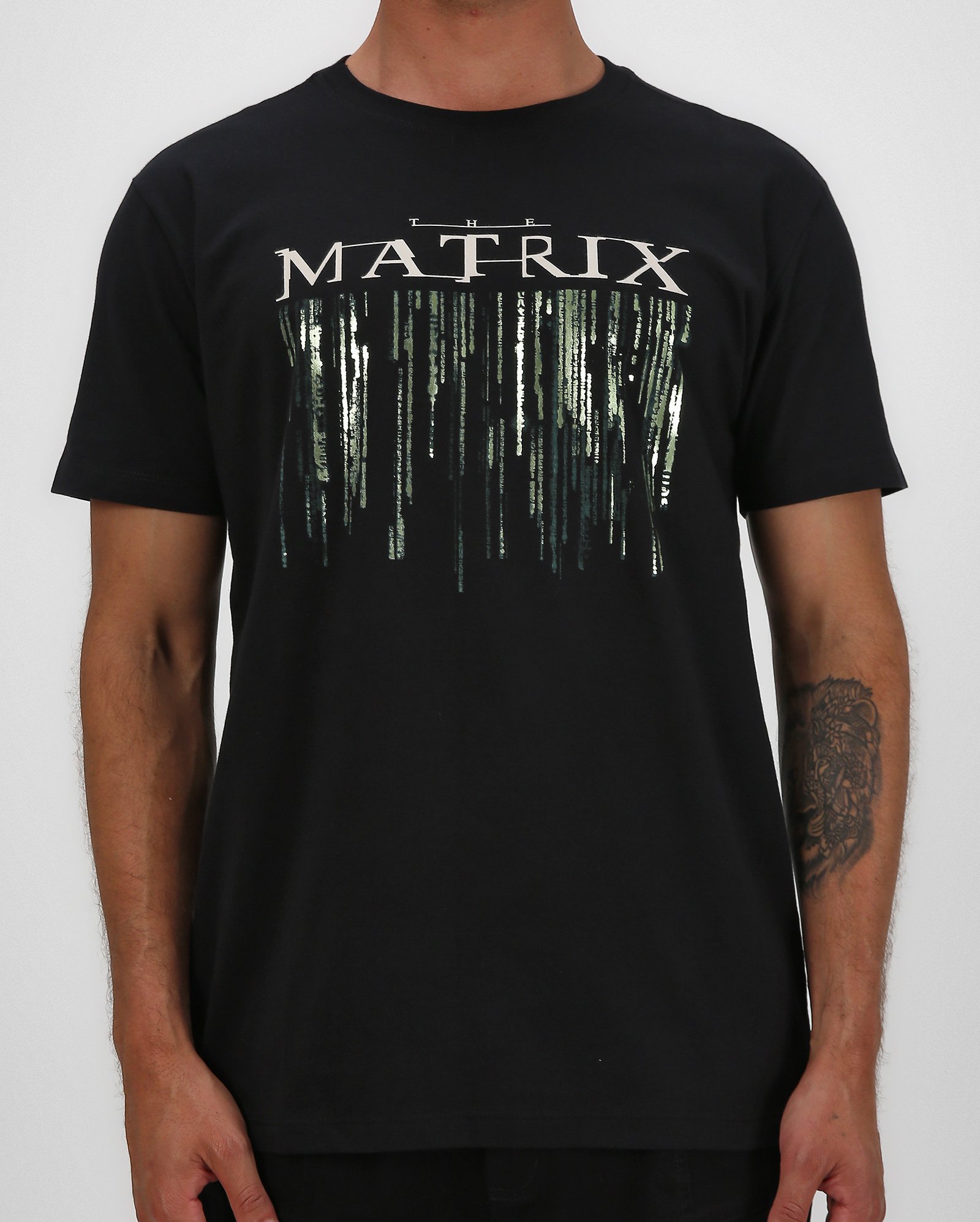 Riachuelo | Camiseta masculina Matrix preta | Warner Bros.