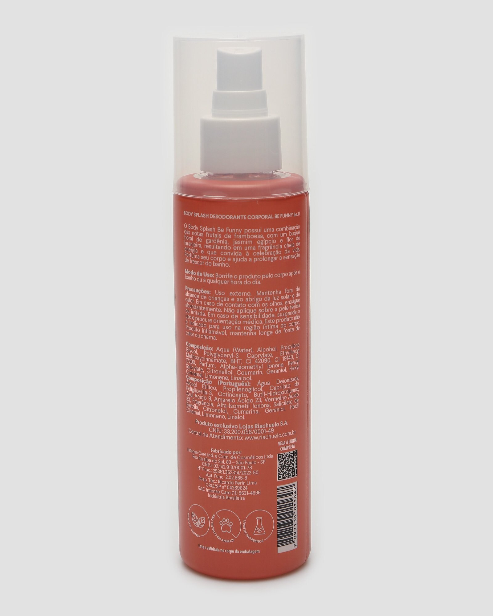 Riachuelo | Body splash desodorante corporal be funny 200ml laranja ...