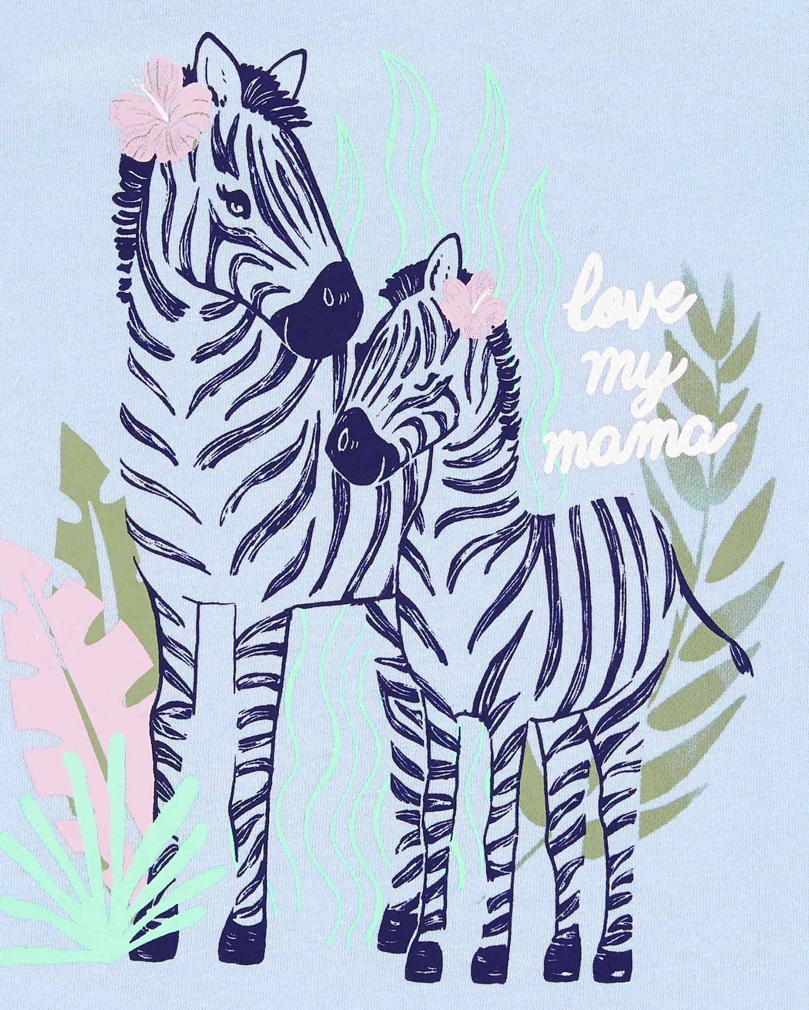 Regata infantil zebra mãe e filha com laço azul | Carter's | Carter's ...