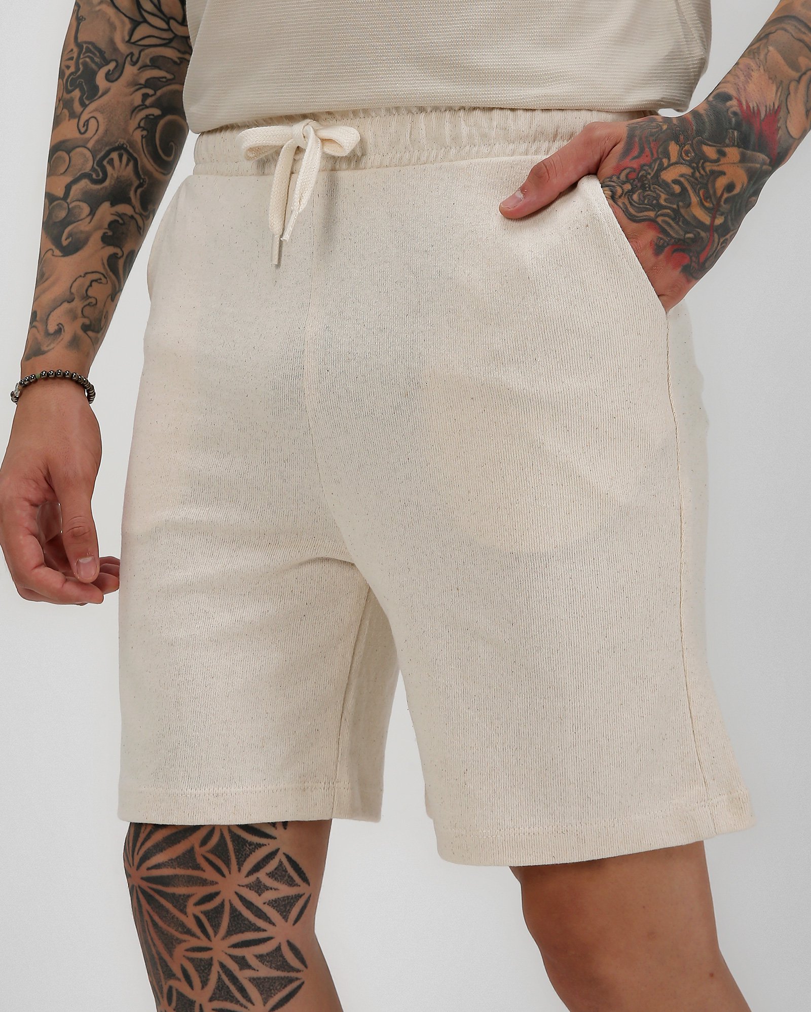 Riachuelo | Bermuda de moletom masculina off-white | Pool by Riachuelo