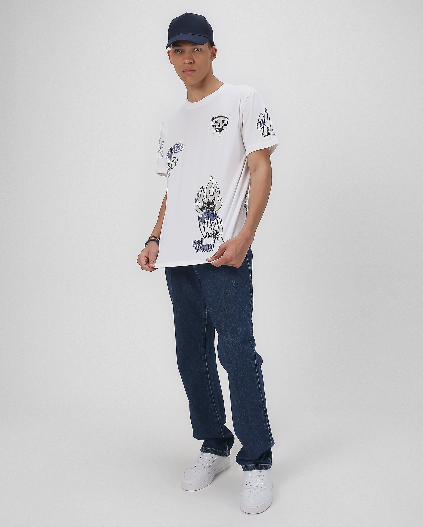 Riachuelo | Camiseta masculina regular street branca | Pool by Riachuelo