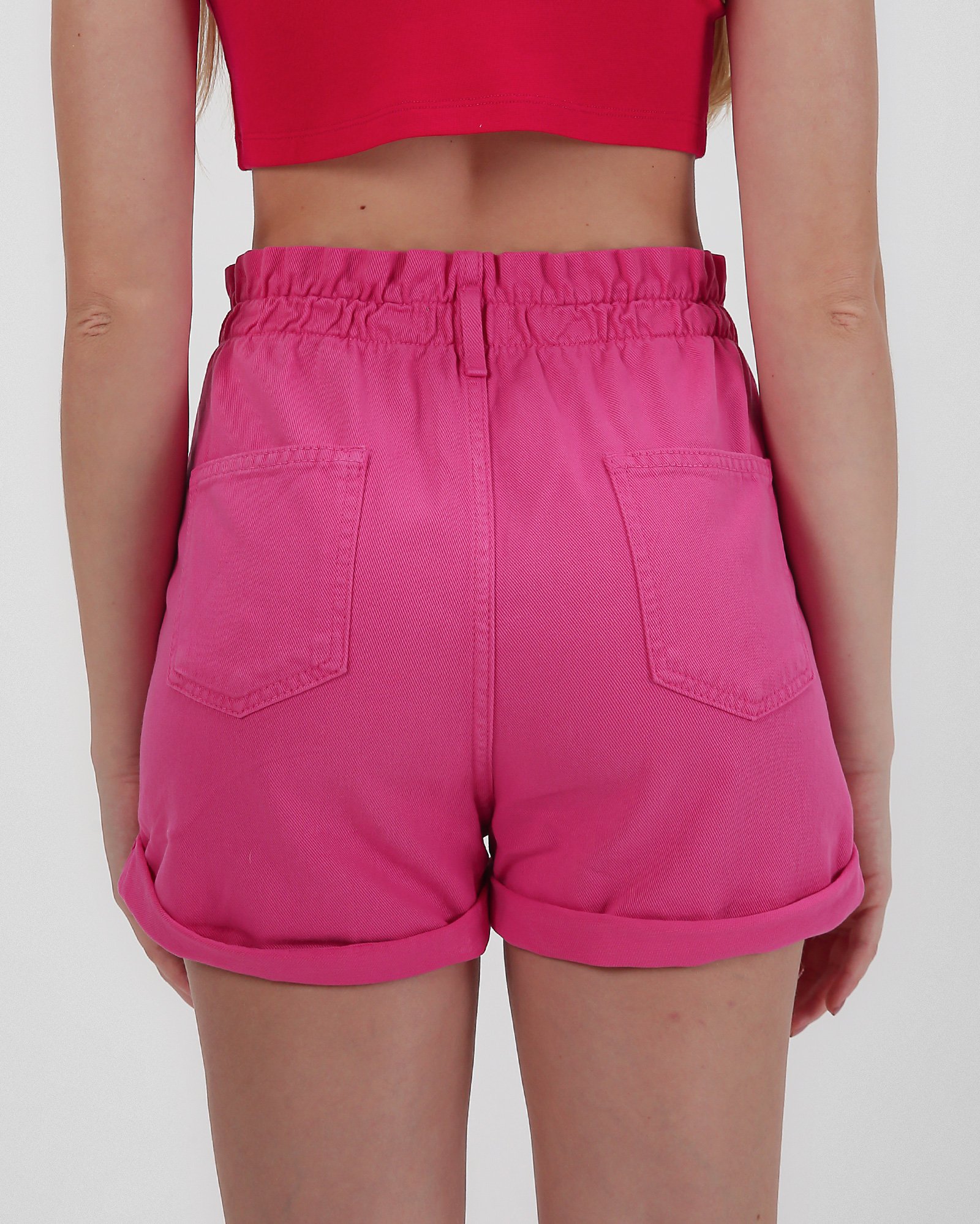 Riachuelo | Short jeans color juvenil clochard rosa | Y C