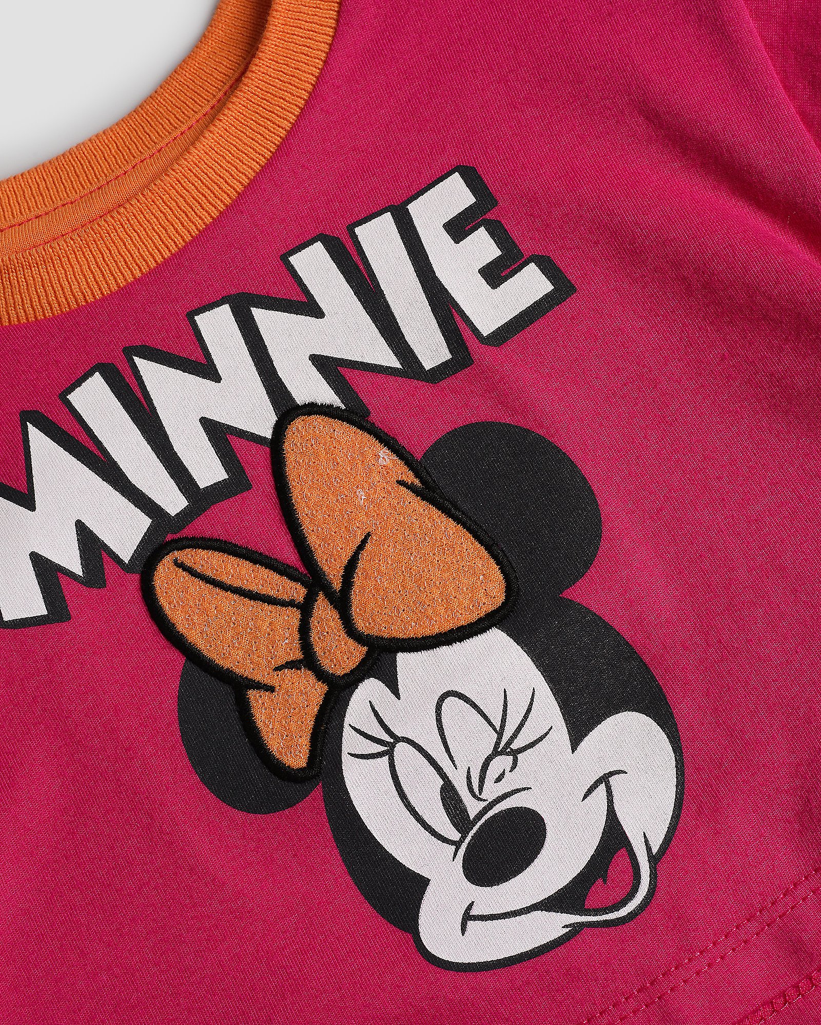 Riachuelo | Camiseta cropped infantil Minnie Mouse 1-4A rosa | Disney