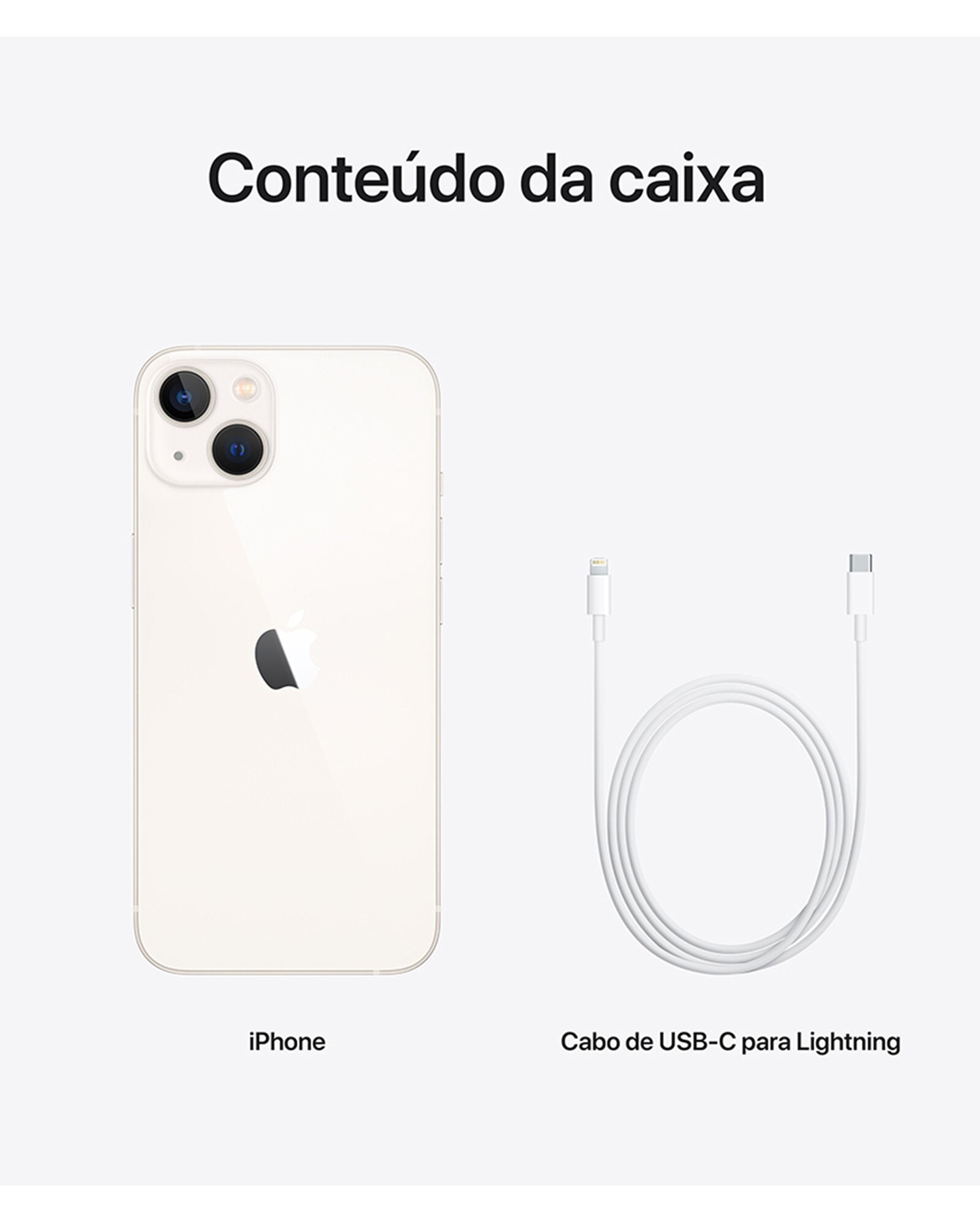 Riachuelo | Iphone 13 IOS 256GB 5G Estelar branco | Apple