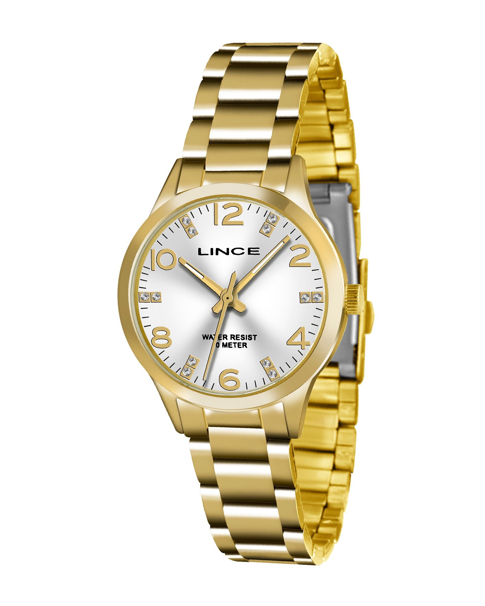 Riachuelo | Relógio feminino LRGH025LS2KX dourado | Lince