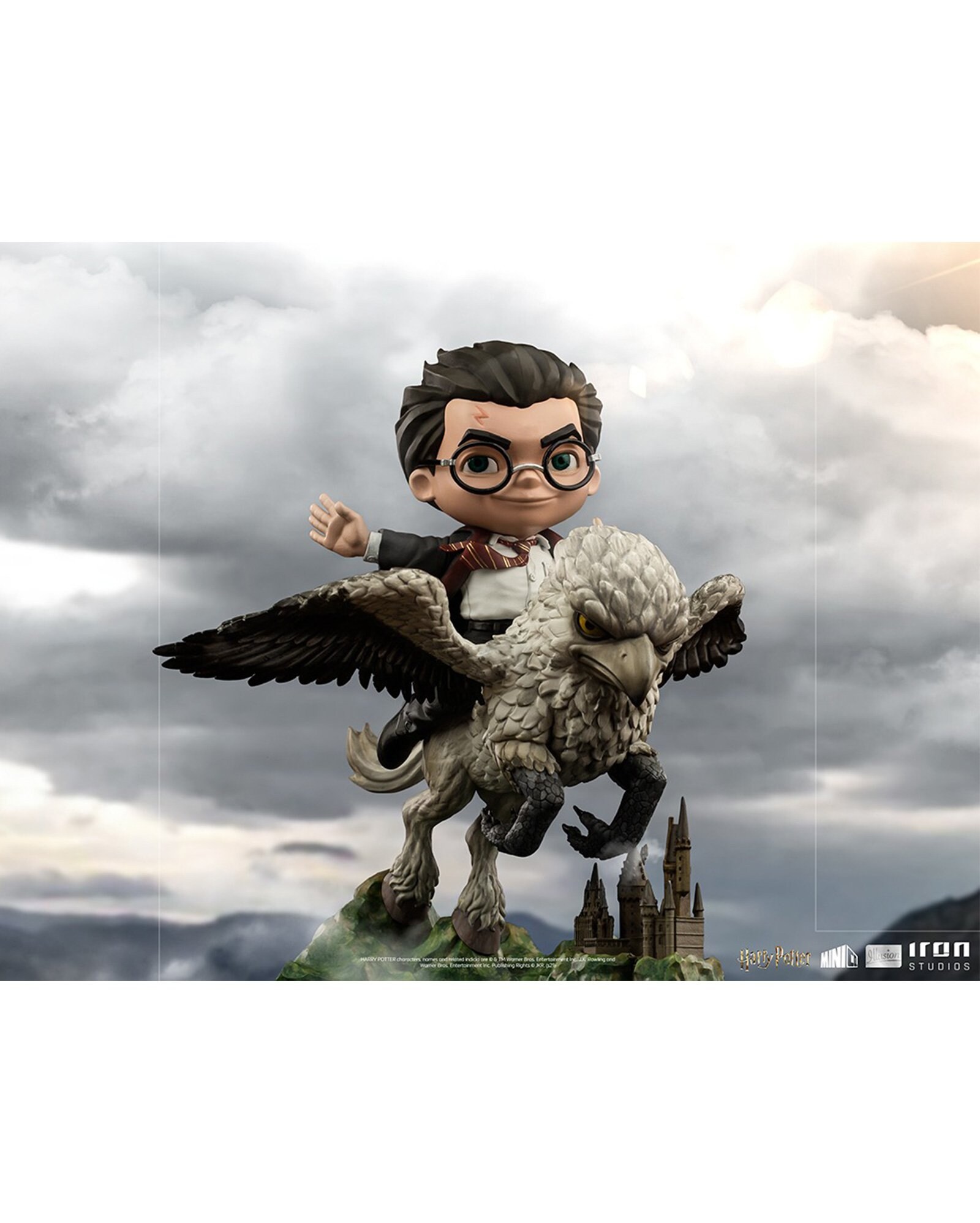 Riachuelo | Estátua Harry Potter and Buckbeak MiniCo Illusion | Iron ...