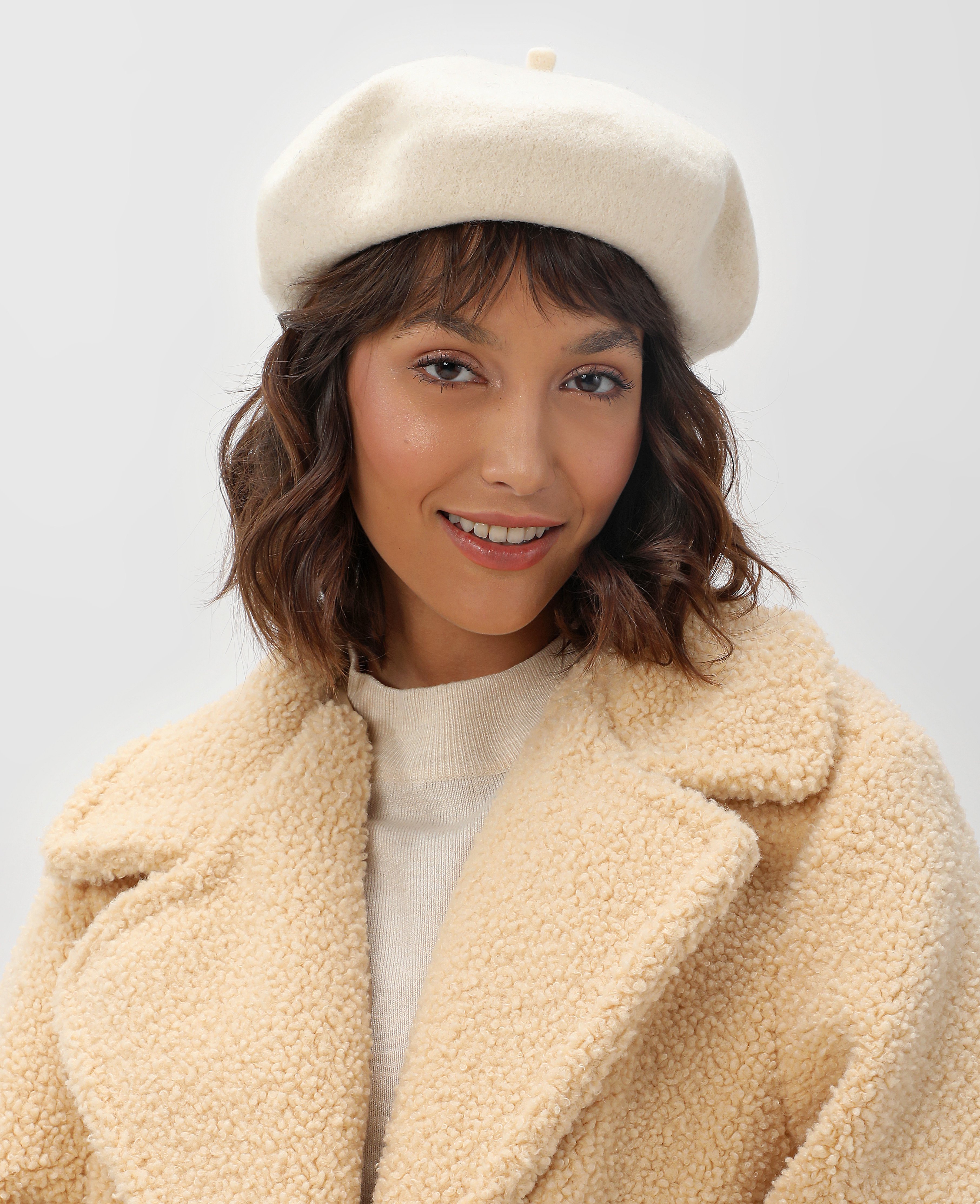 Riachuelo | Boina de lã tradicional off-white