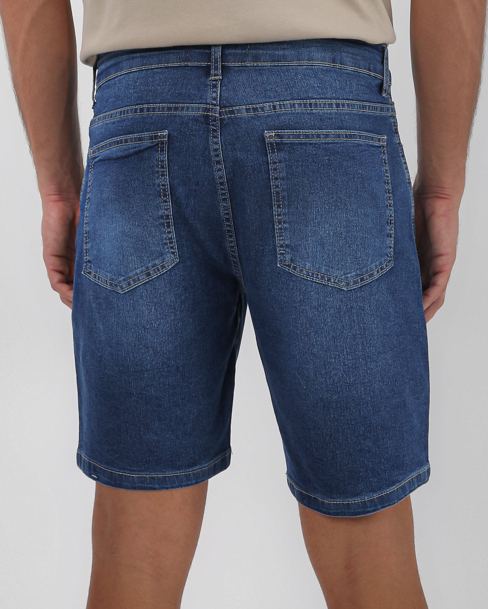 Riachuelo | Bermuda jeans masculina slim denim médio | Pool Jeans