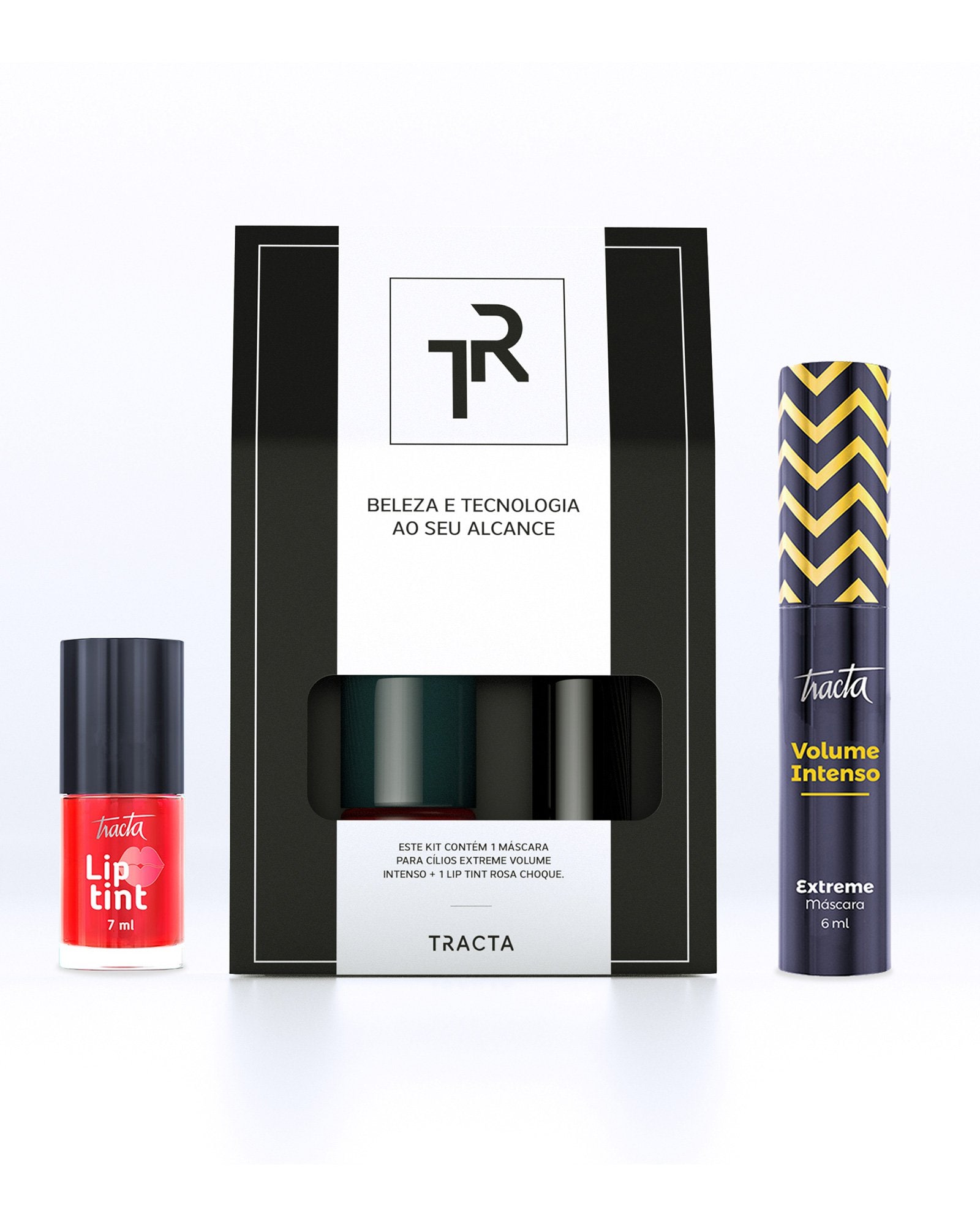 Riachuelo | Kit maquiagem lip tint rosa + máscara de cílios volume ...