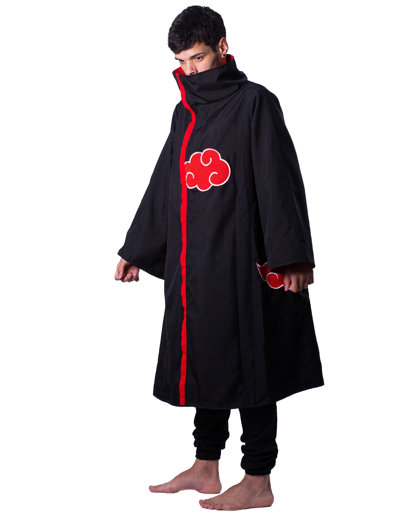 Capa masculina Akatsuki 105cm preto | Naruto | FANLAB Oficial