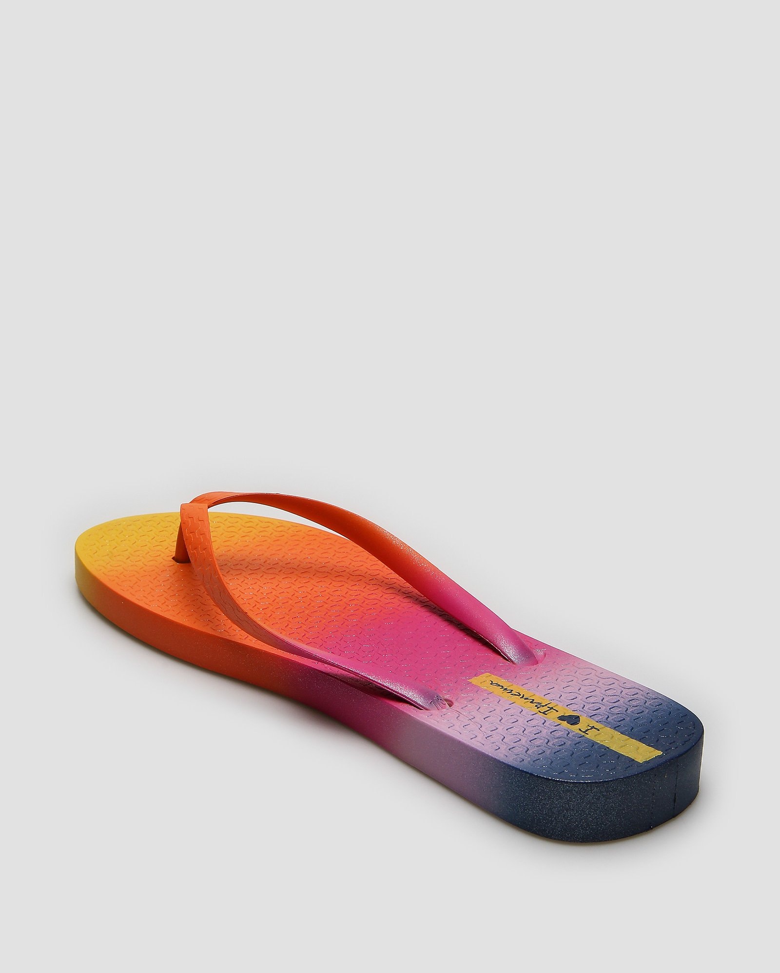 Riachuelo | Chinelo feminino Califórnia com glitter laranja | Ipanema