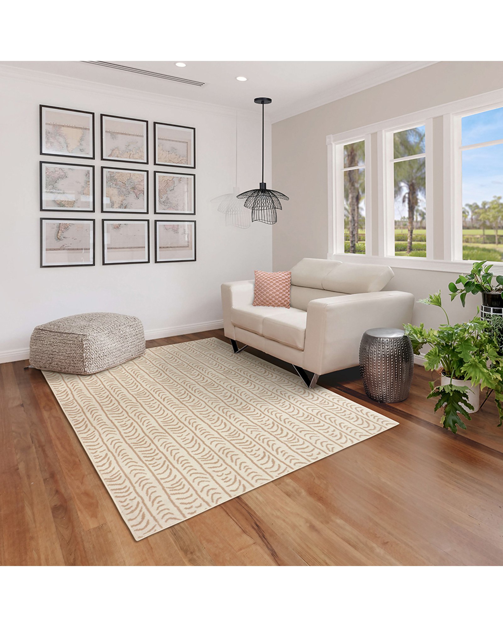 Riachuelo | Tapete new velvet Caruaru 133x190cm bege | Casa Riachuelo