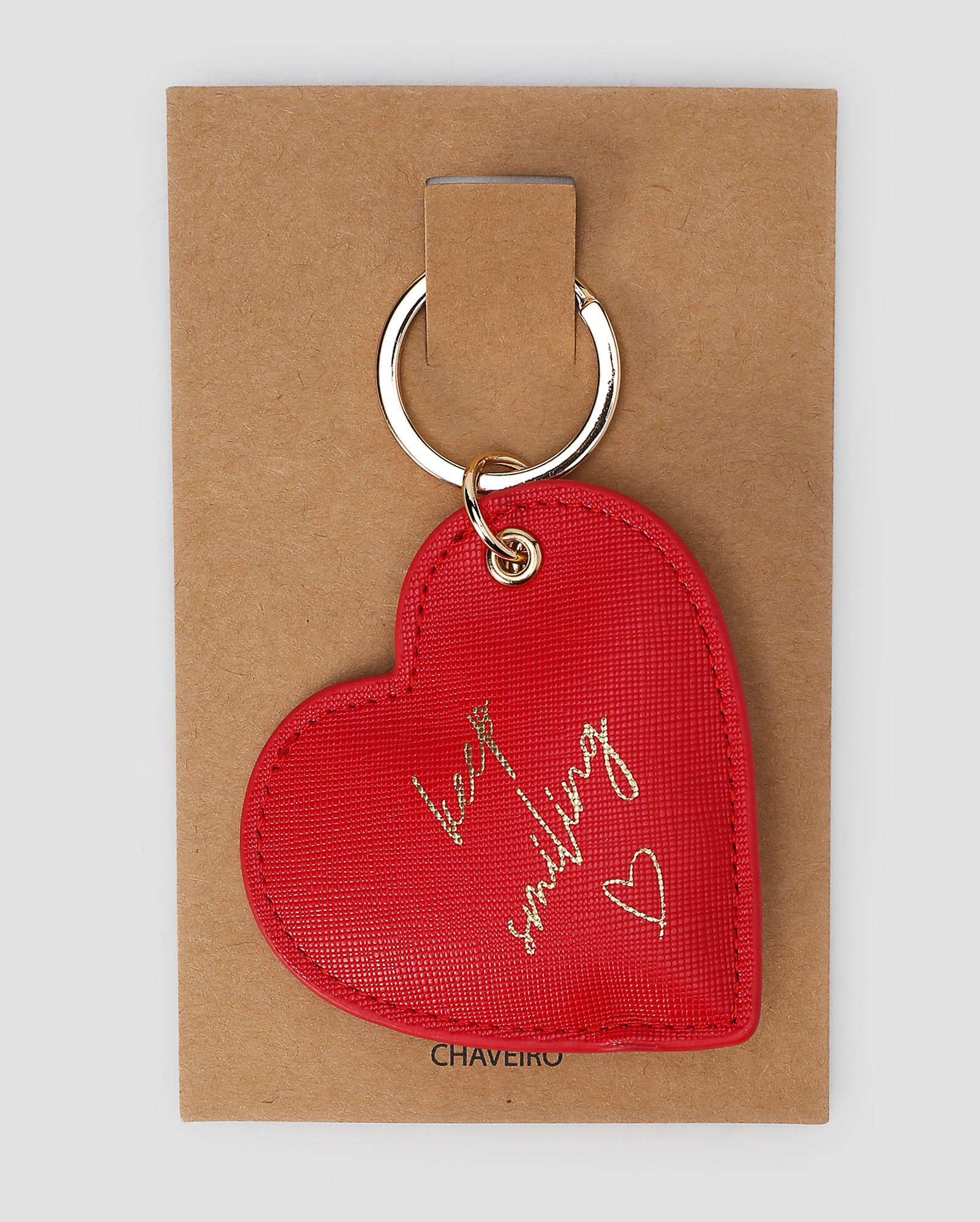 Riachuelo | Chaveiro no formato de coração vermelho | Accessori by ...