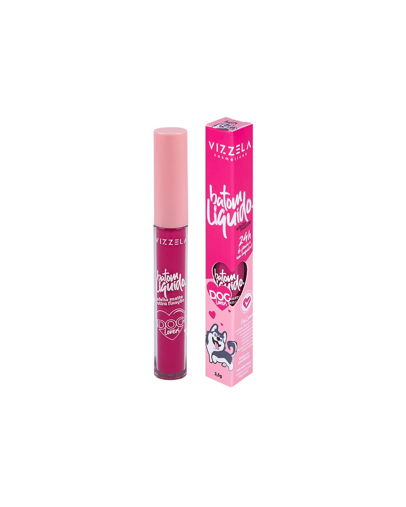 Riachuelo | Batom líquido dog Lovers 3,5g cor 15 Husky | Vizzela Cosméticos