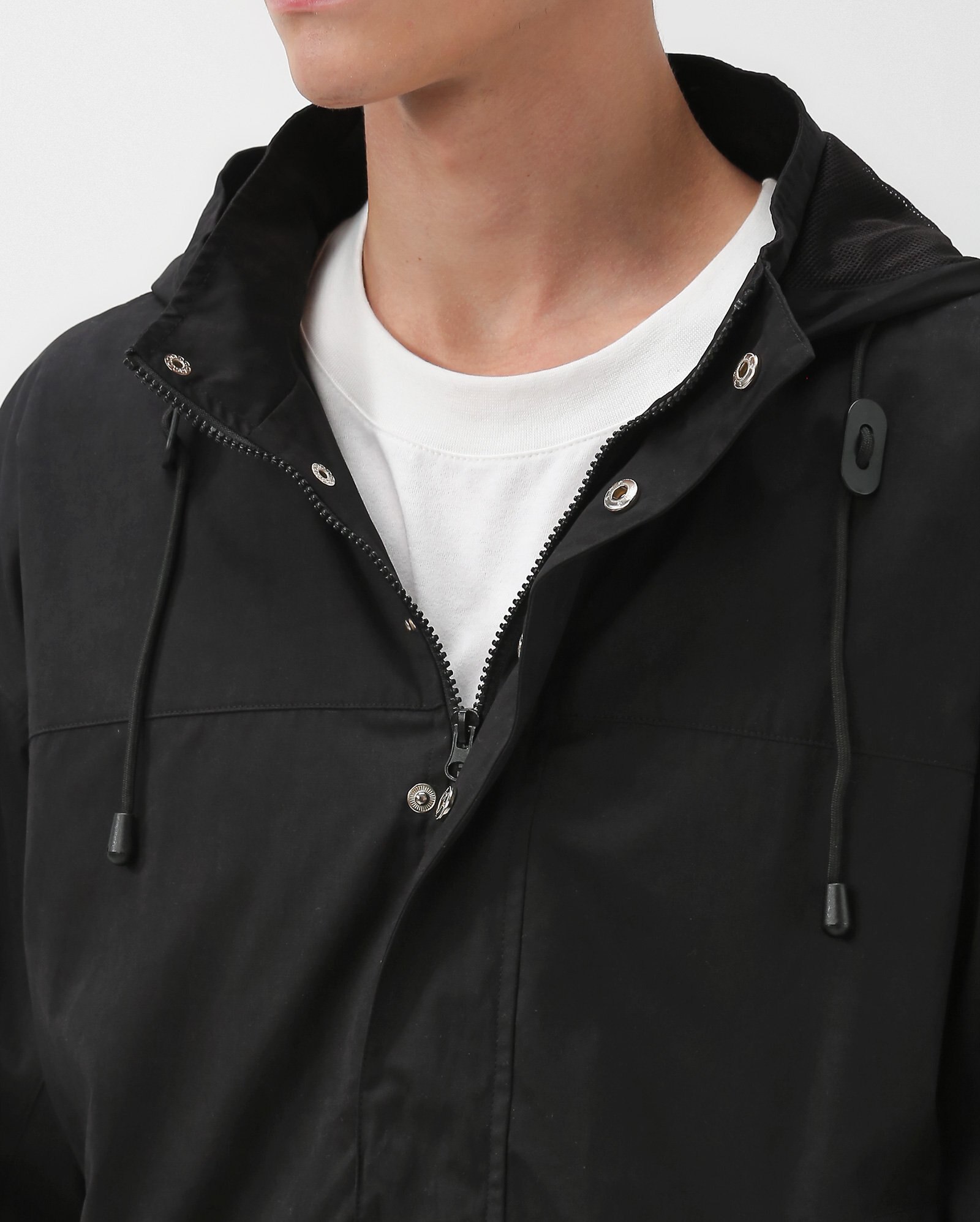 Riachuelo | Jaqueta parka masculina com capuz preta | Pool by Riachuelo