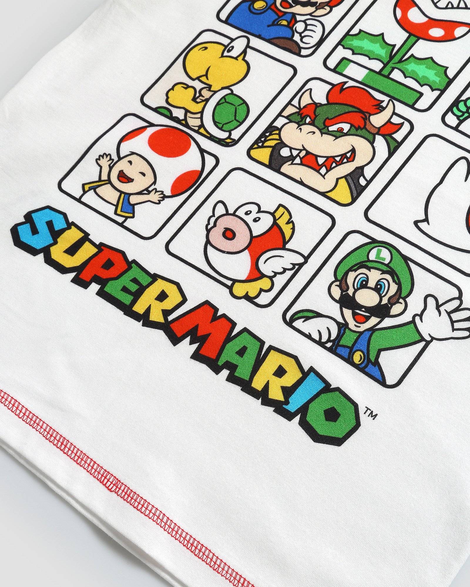Riachuelo | Camiseta infantil personagens Super Mario branca | Nintendo