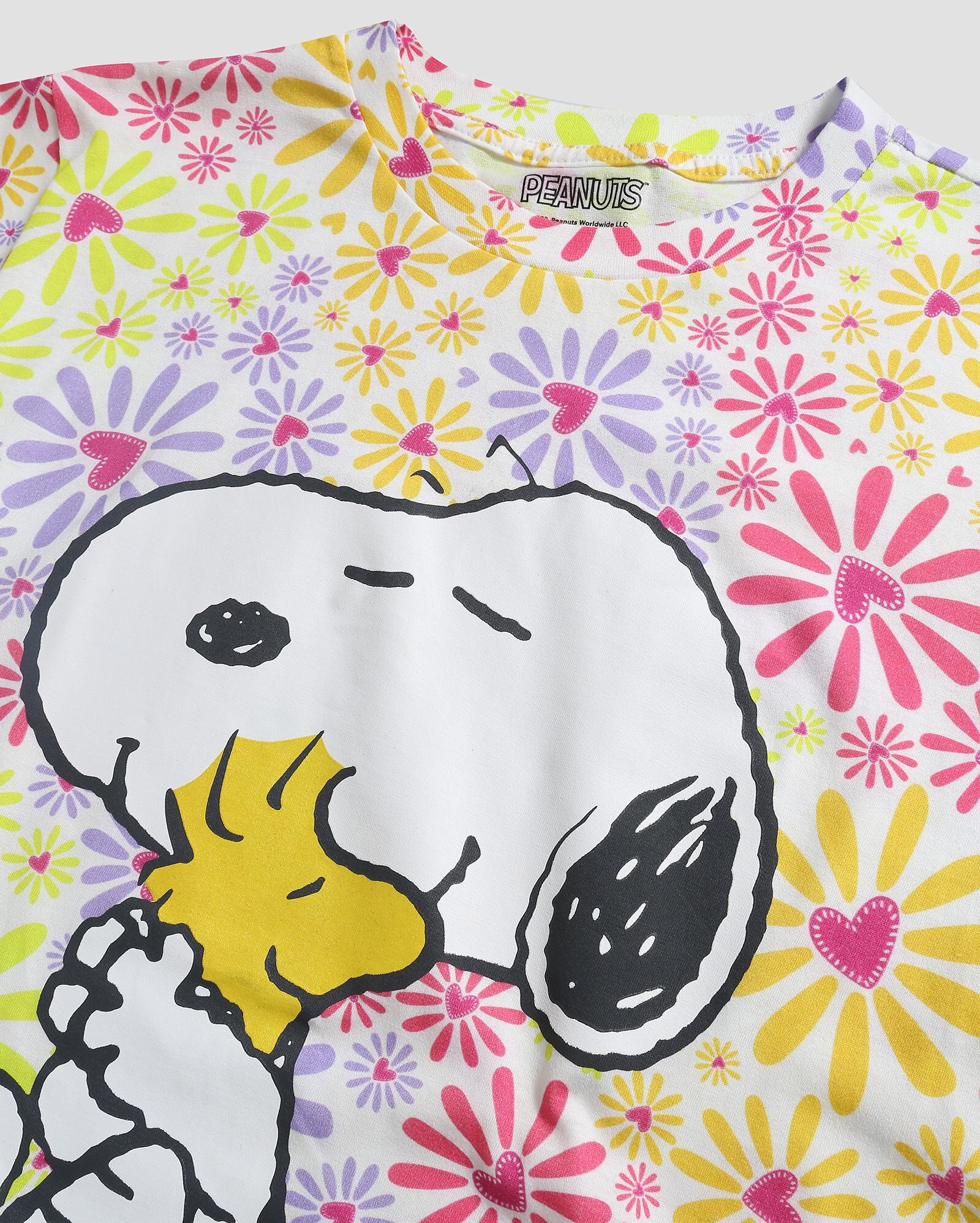 Riachuelo | Camiseta juvenil Snoopy florida multicor | Peanuts
