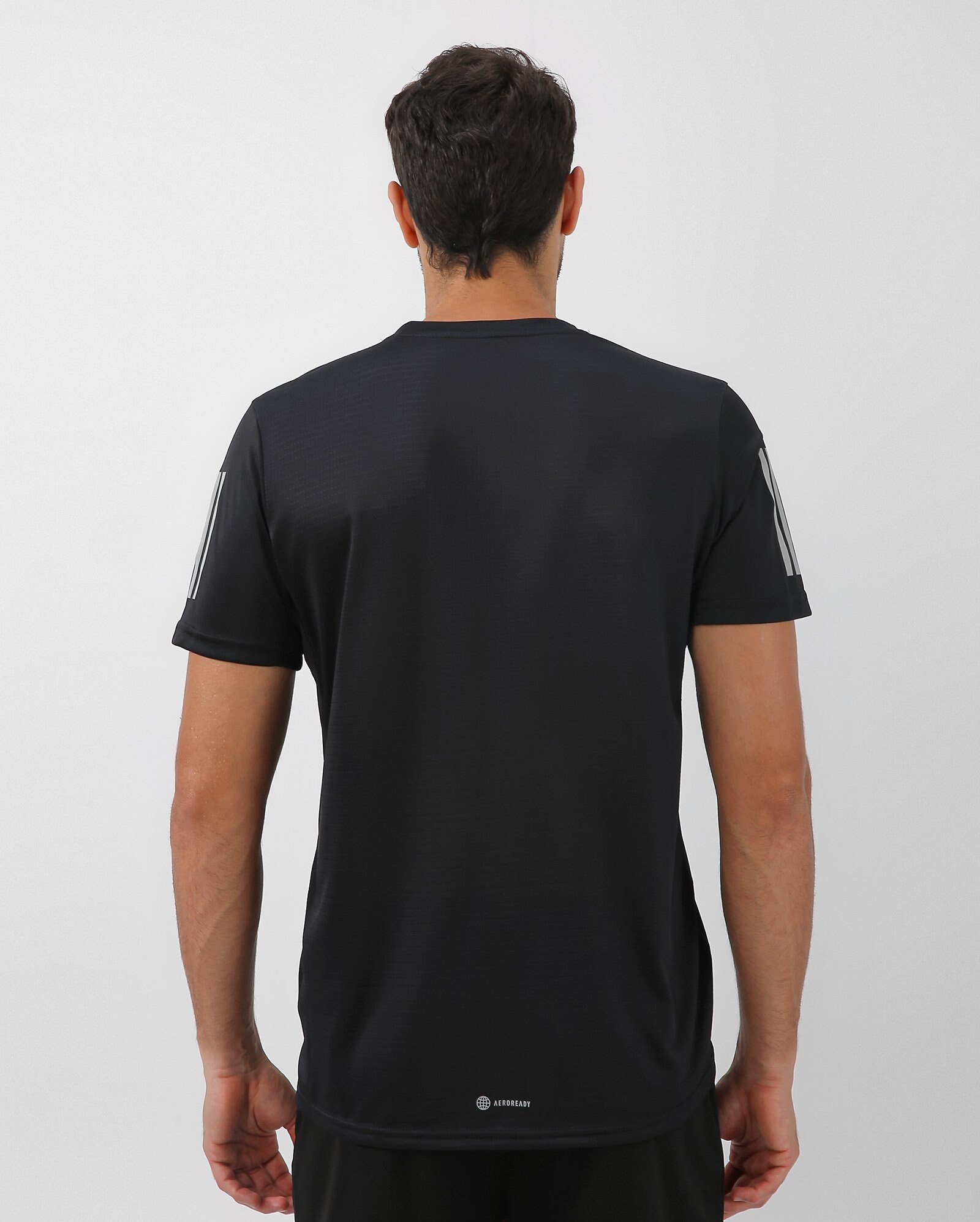 Riachuelo | Camiseta masculina Own the Run H58591 preta | adidas