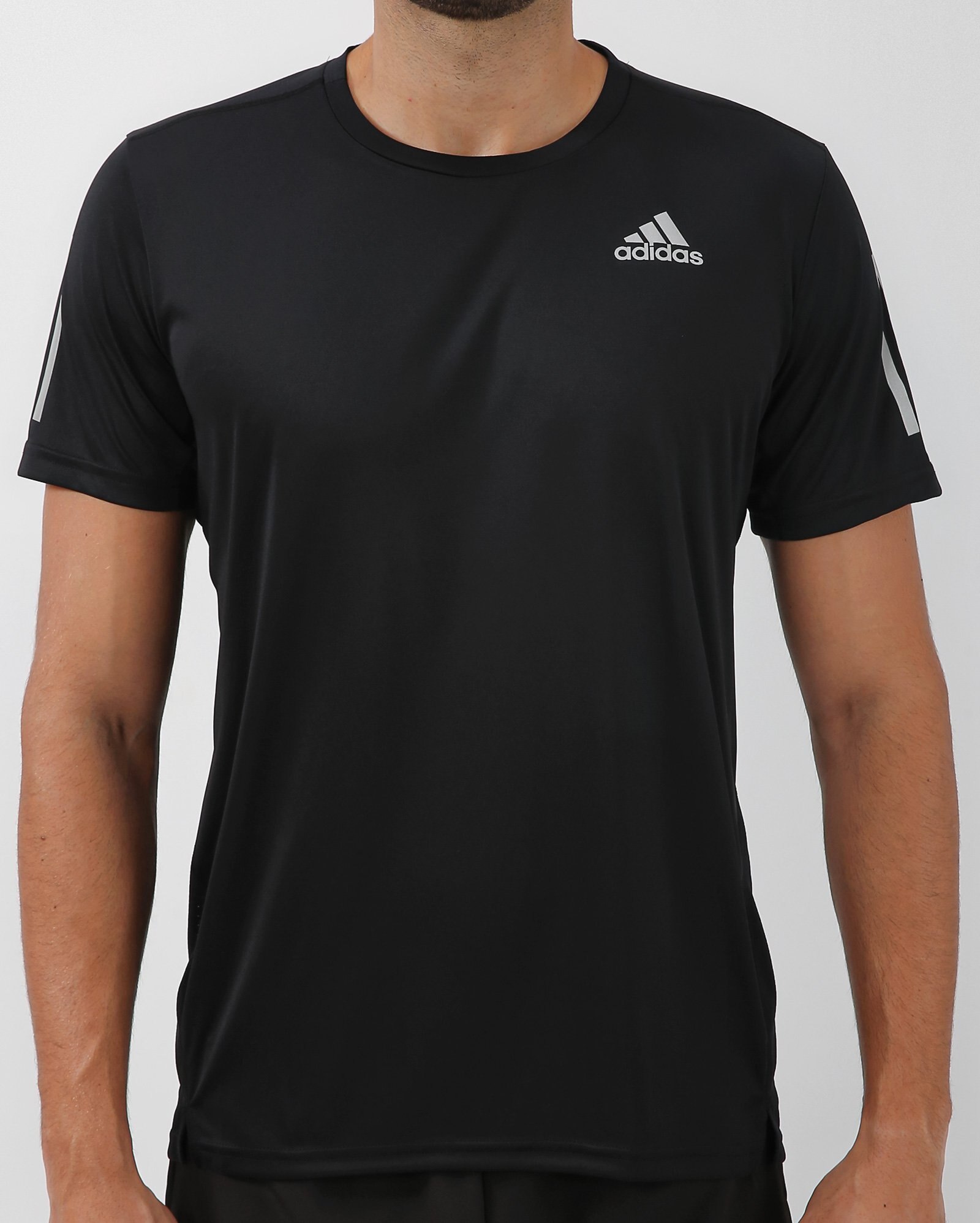 Riachuelo | Camiseta masculina Own the Run H58591 preta | adidas