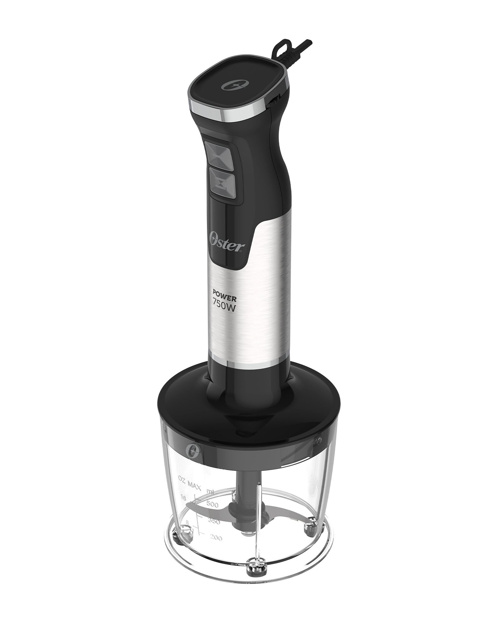 Riachuelo | Kit mixer 3 em 1 Quadriblade Chrome Power OMIX560 preto | Oster