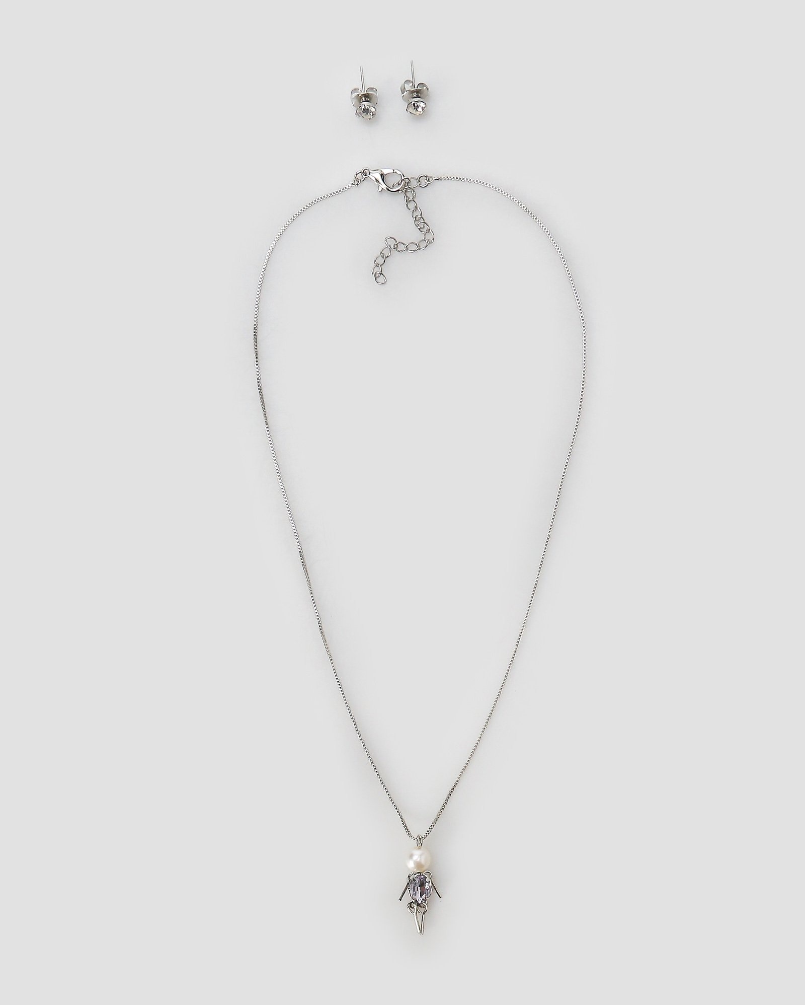 Riachuelo | Kit colar feminino de pérolas + par de brincos prata ...