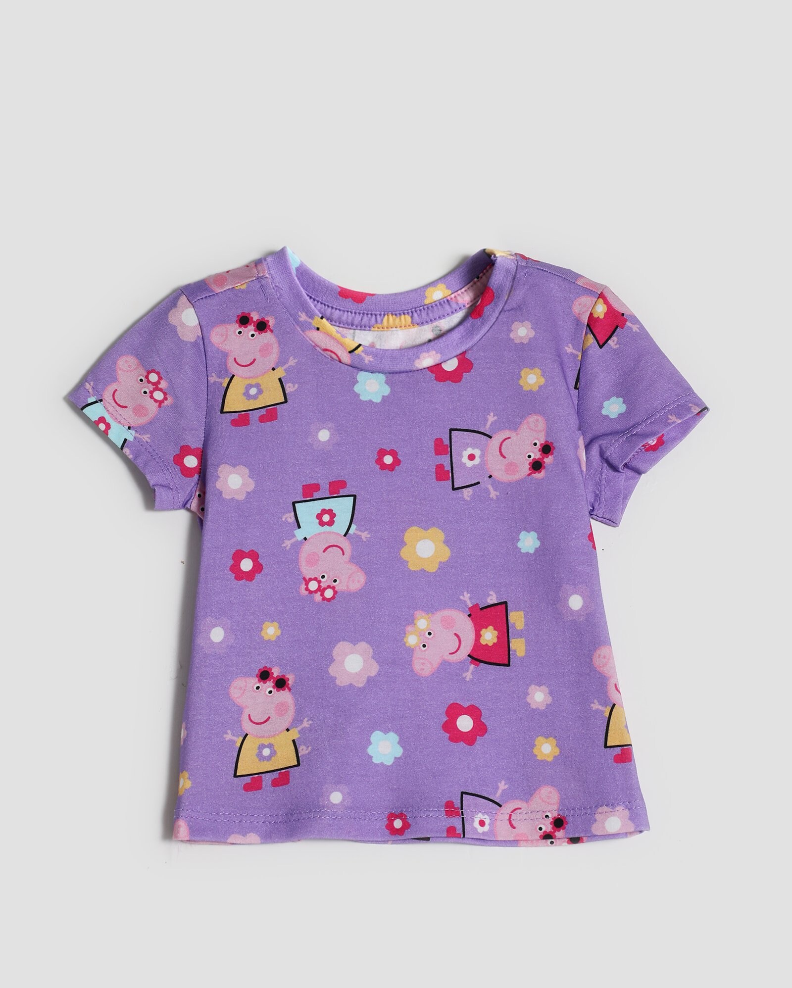 Riachuelo | Blusa infantil Peppa Pig estampada 1-4A lilás | Hasbro