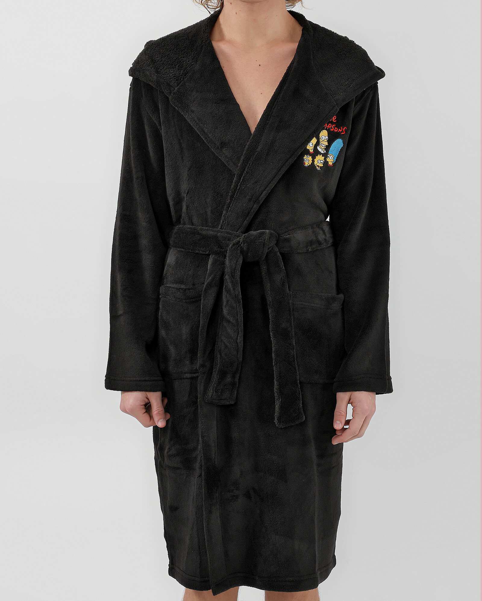 Riachuelo | Robe masculino de fleece Homer e família preto | Fox The ...