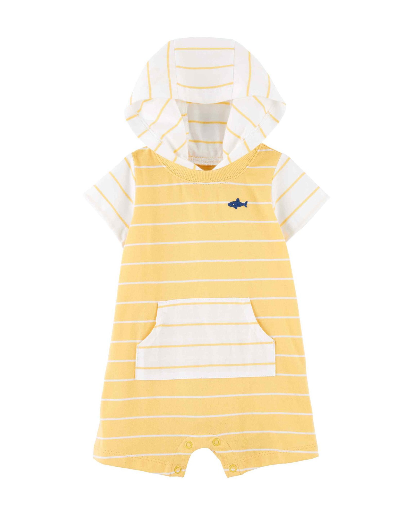 Riachuelo | Macaquinho bebê listrado com capuz amarelo | Carter's