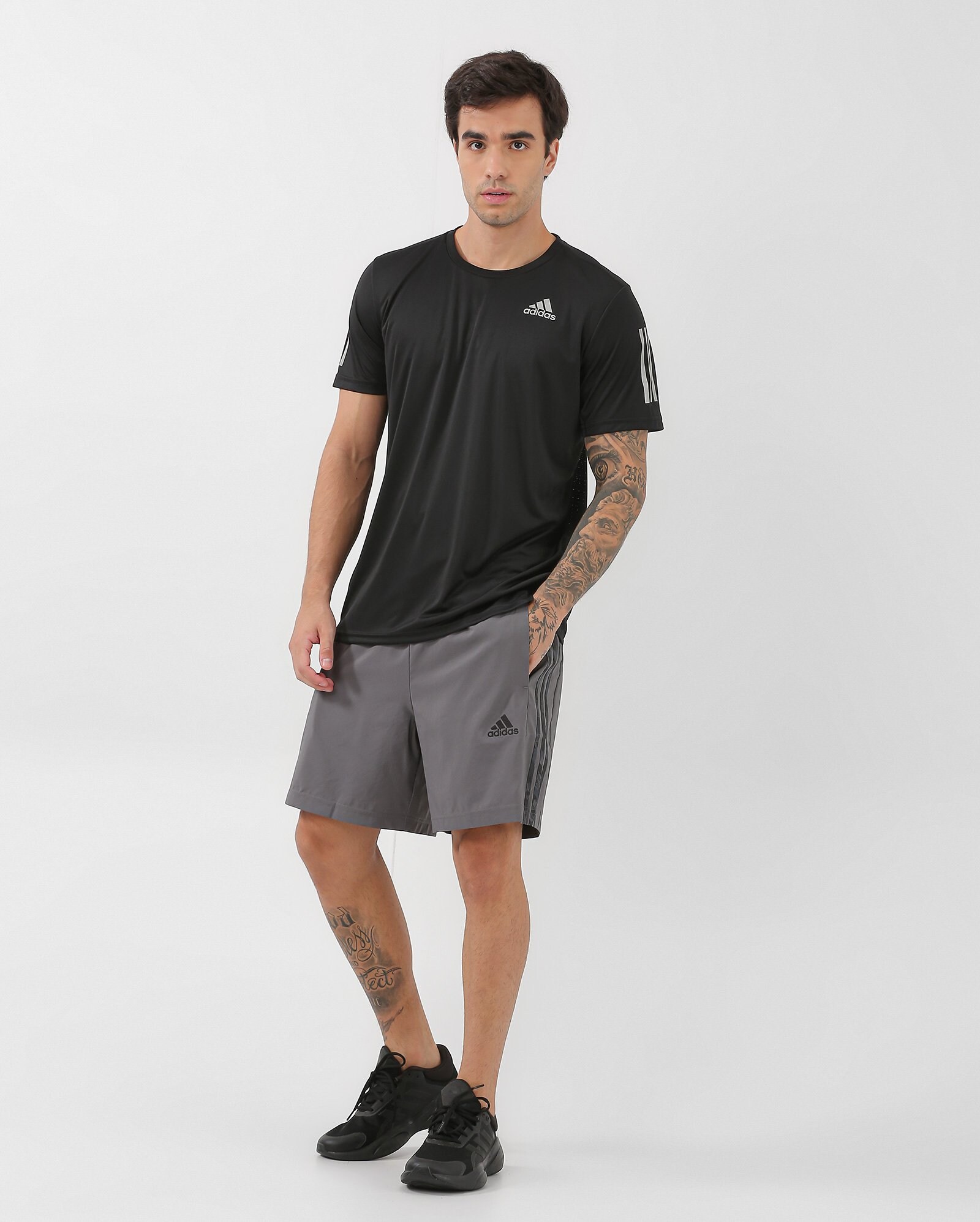 Riachuelo | Bermuda masculina Aeroready IC1494 cinza | Adidas