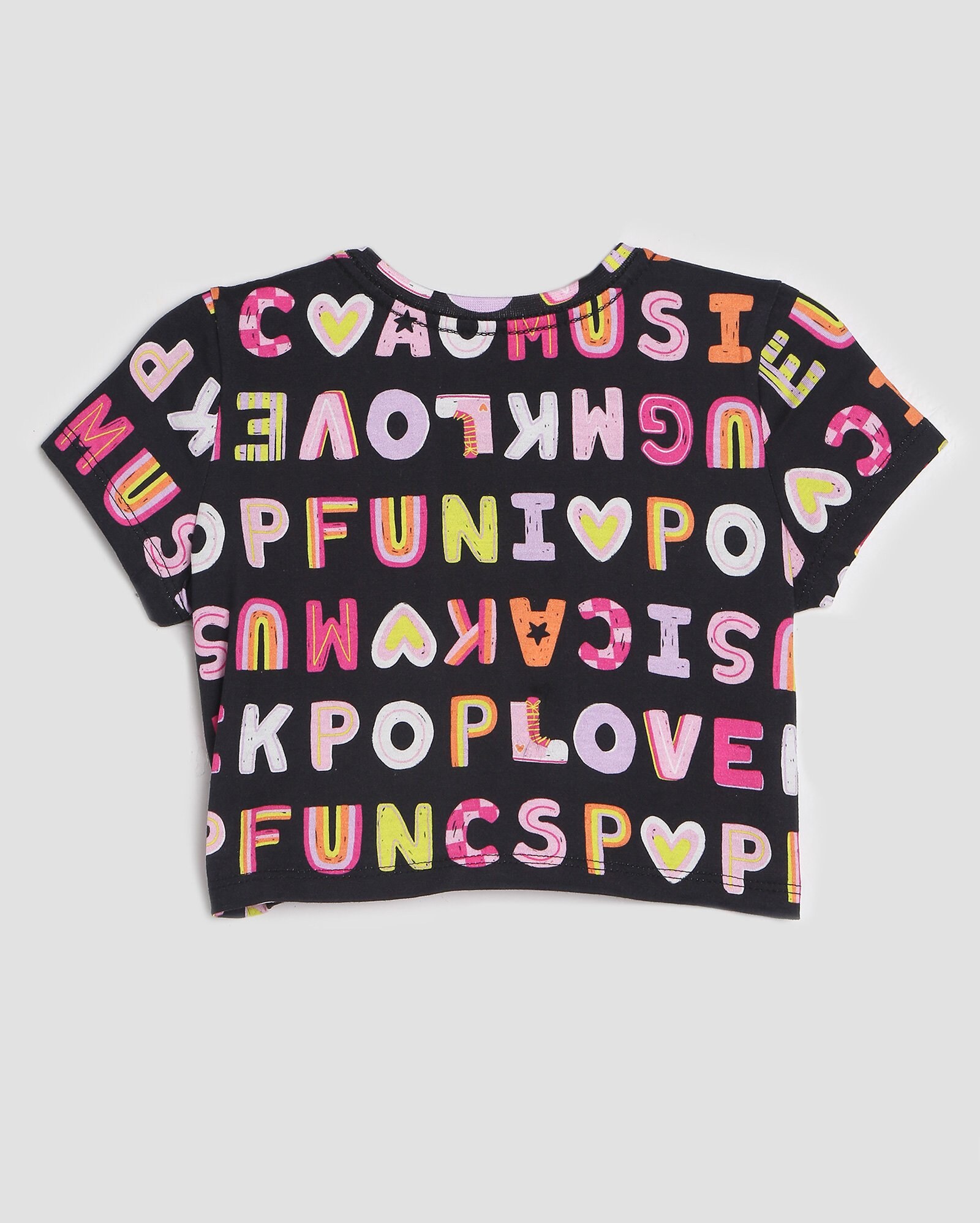 Riachuelo | Blusa infantil letras 4-10A preta | Pool by Riachuelo