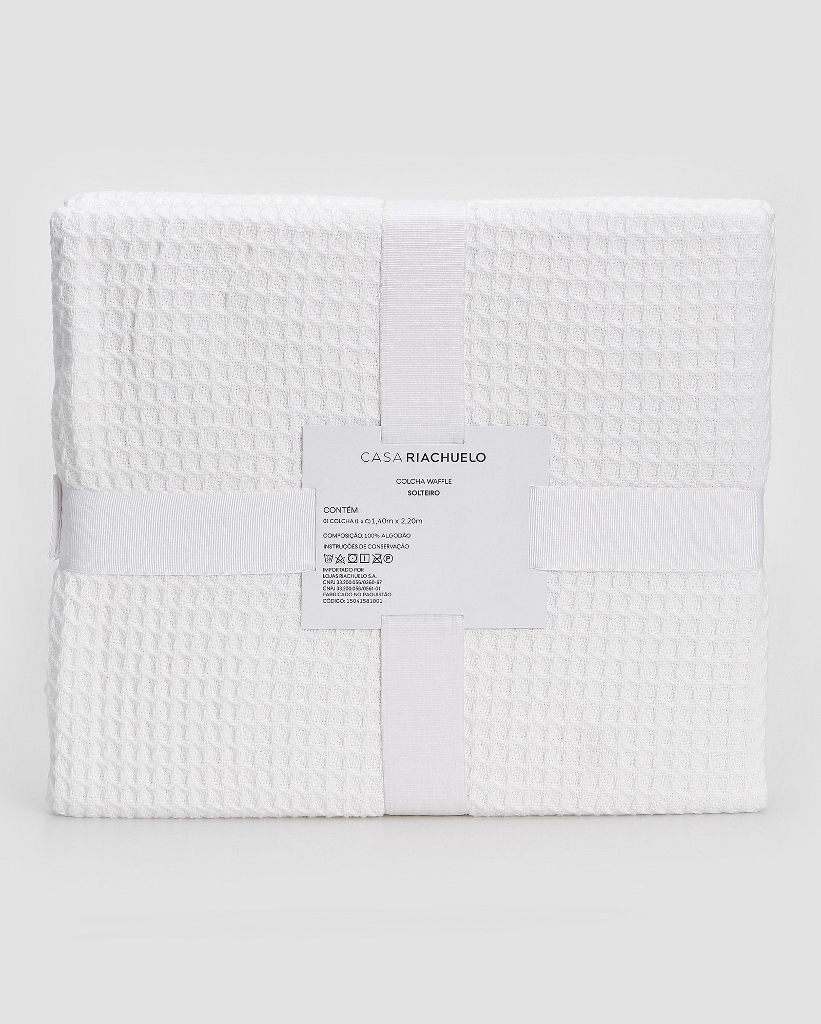 Riachuelo | Colcha solteiro waffle branca | Casa Riachuelo