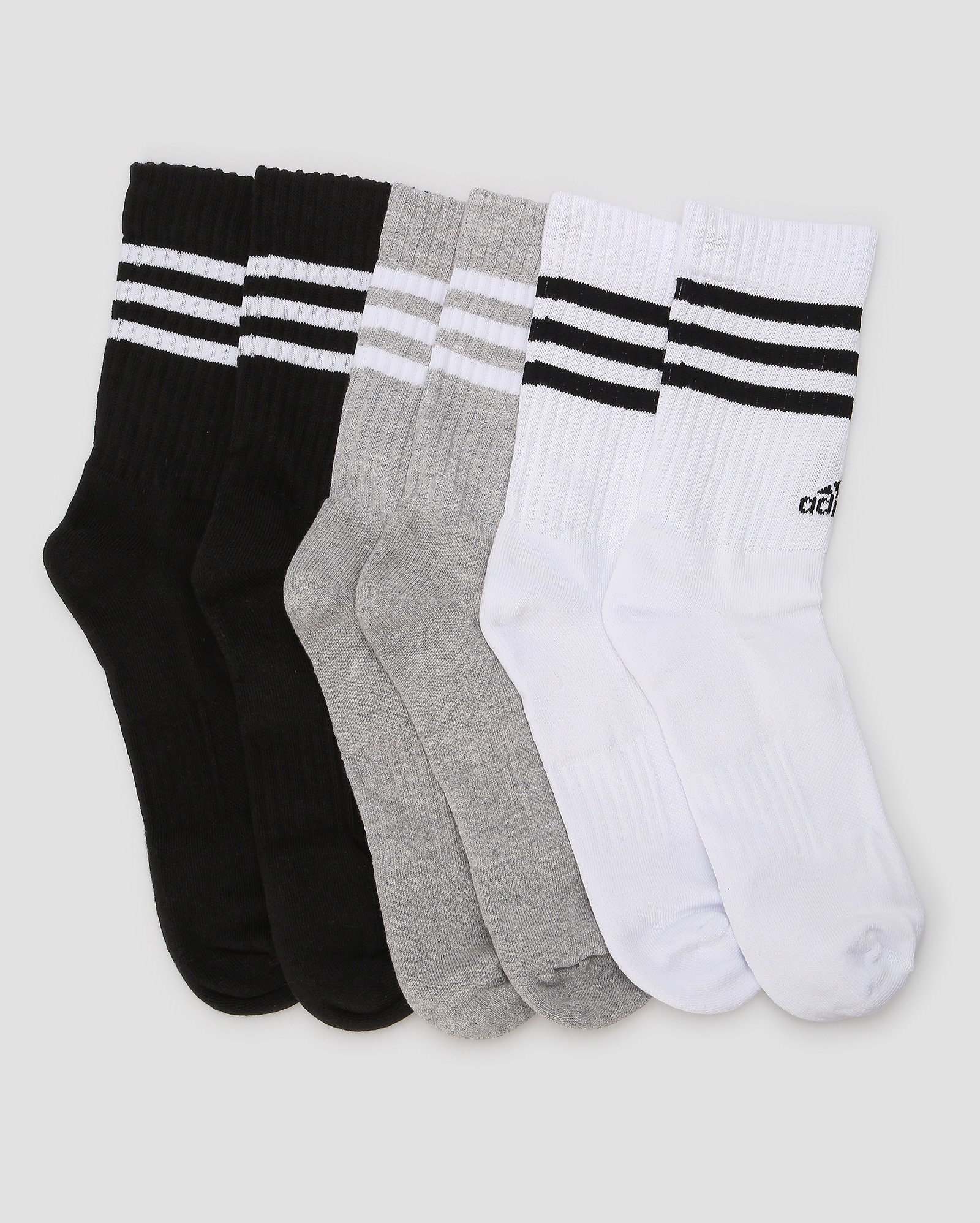 Riachuelo | Kit meia masculina 3 peças cano longo IC1323 multicor | Adidas