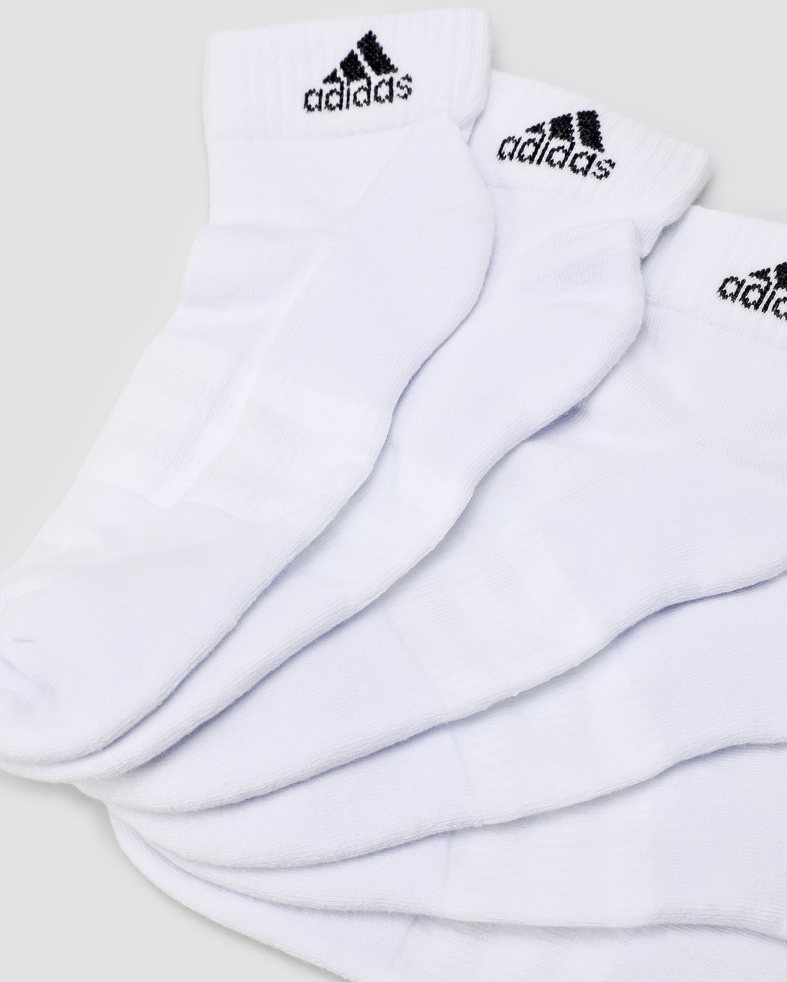 Riachuelo | Kit meia masculina 3 pares cano curto HT3441 branca | Adidas