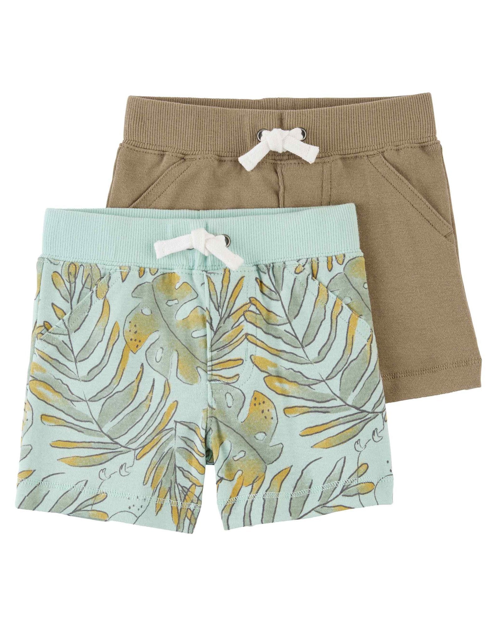 Riachuelo | Kit short moletom bebê 2 peças folhagem multicor | Carter's