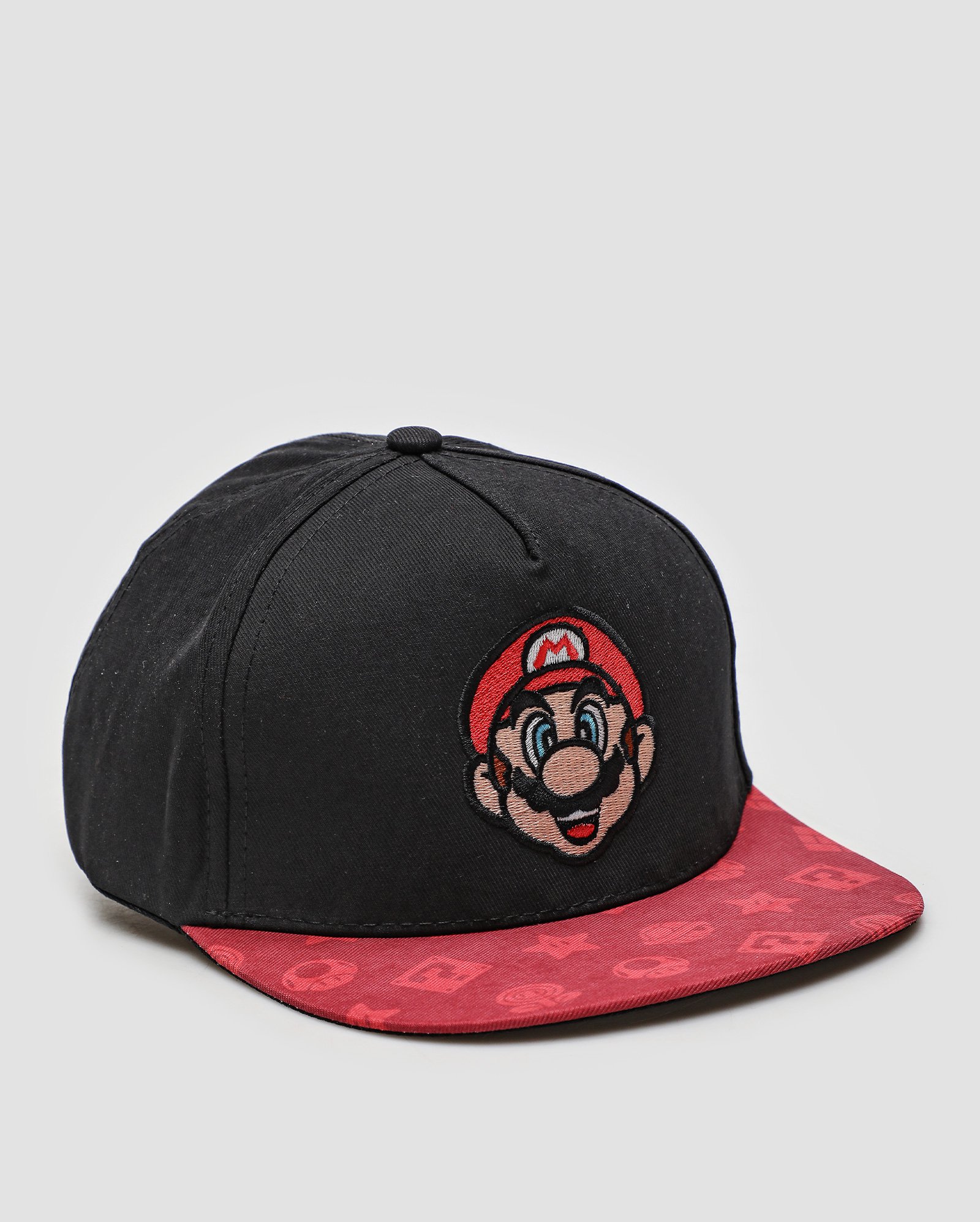 Riachuelo | Boné infantil aba reta Mario Bros preto | Nintendo