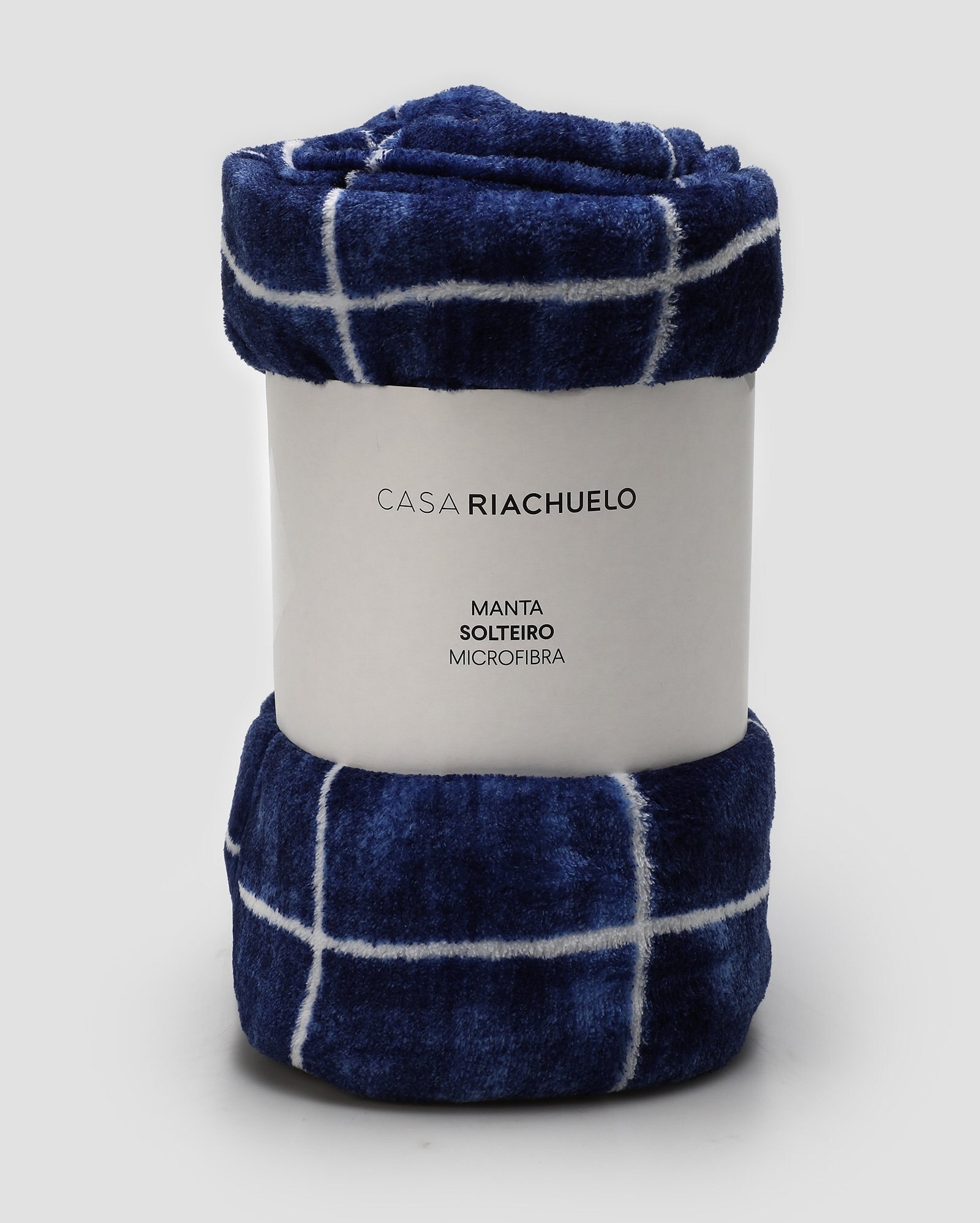 Riachuelo | Manta solteiro fleece Inês azul | Casa Riachuelo